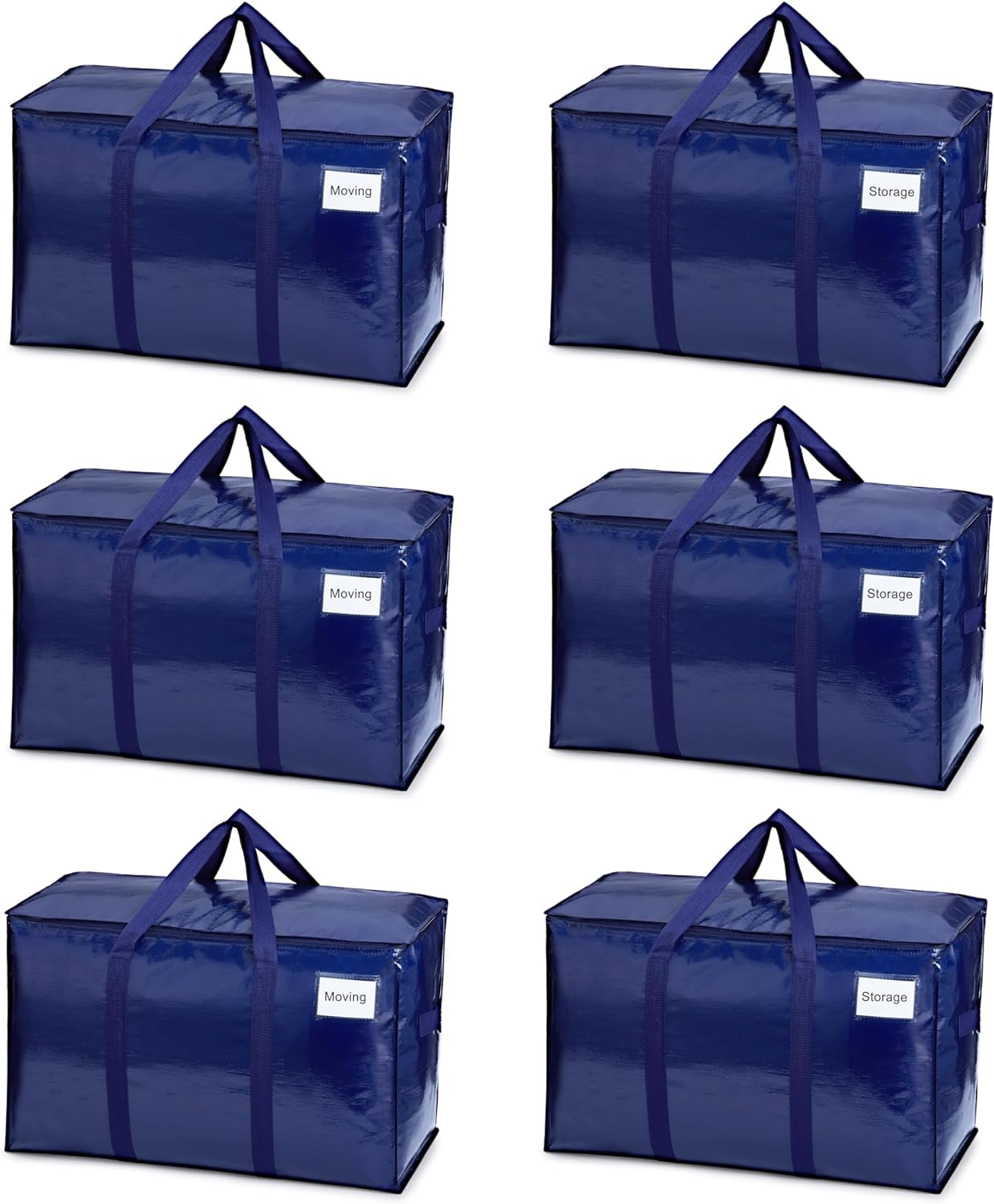 VENO XL 6 Pack Foldable Storage Bag, Heavy-Duty Alternative to Moving ...