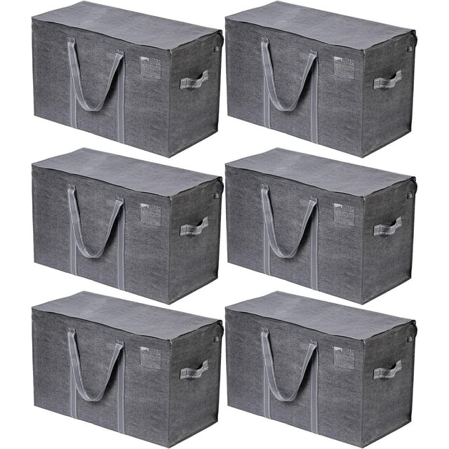 VENO 6 Pack XL Heavy Duty Foldable College Packing Moving Storage ...