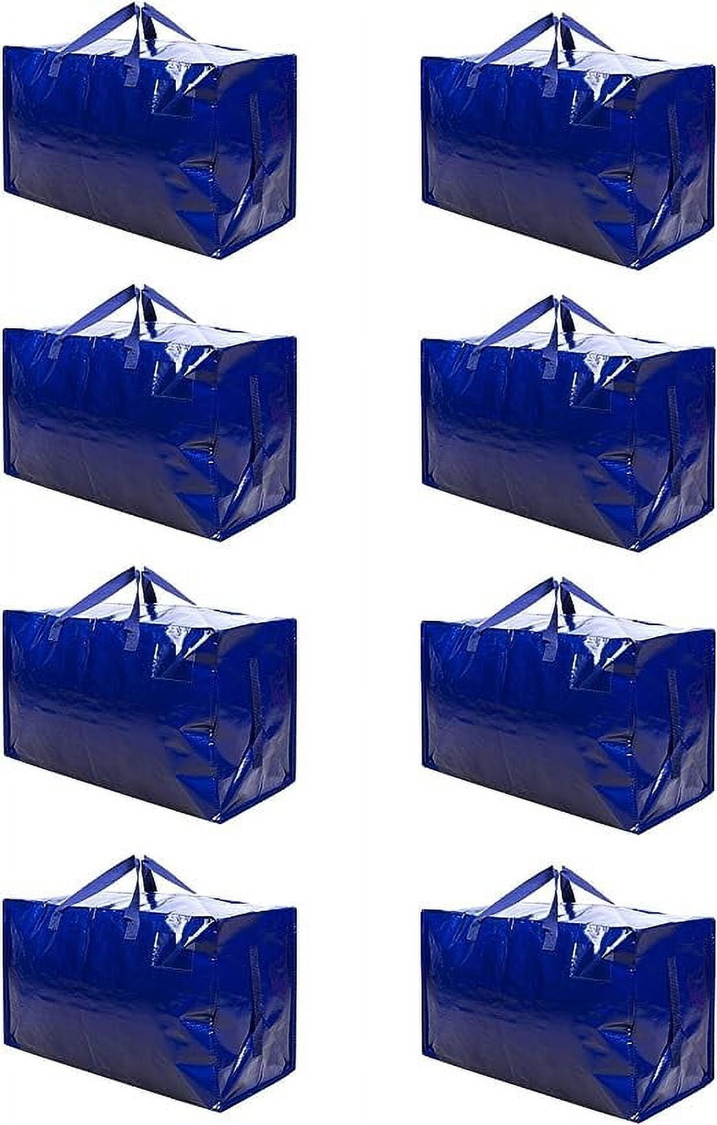 VENO 8 Pack Heavy Duty Moving & Storage Bags, Zipper, Handles, College ...