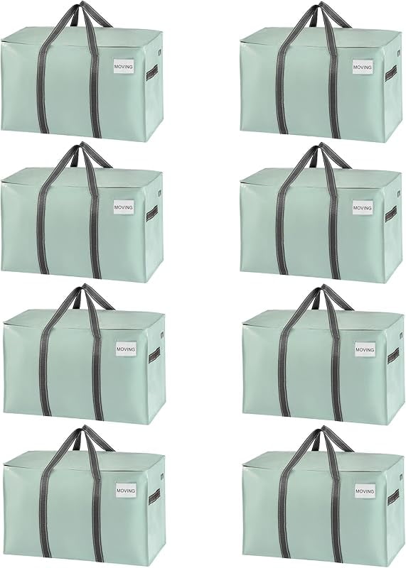 VENO 8 Pack Moving Bags, Heavy Duty, Moving Boxes Alternative, Packing ...