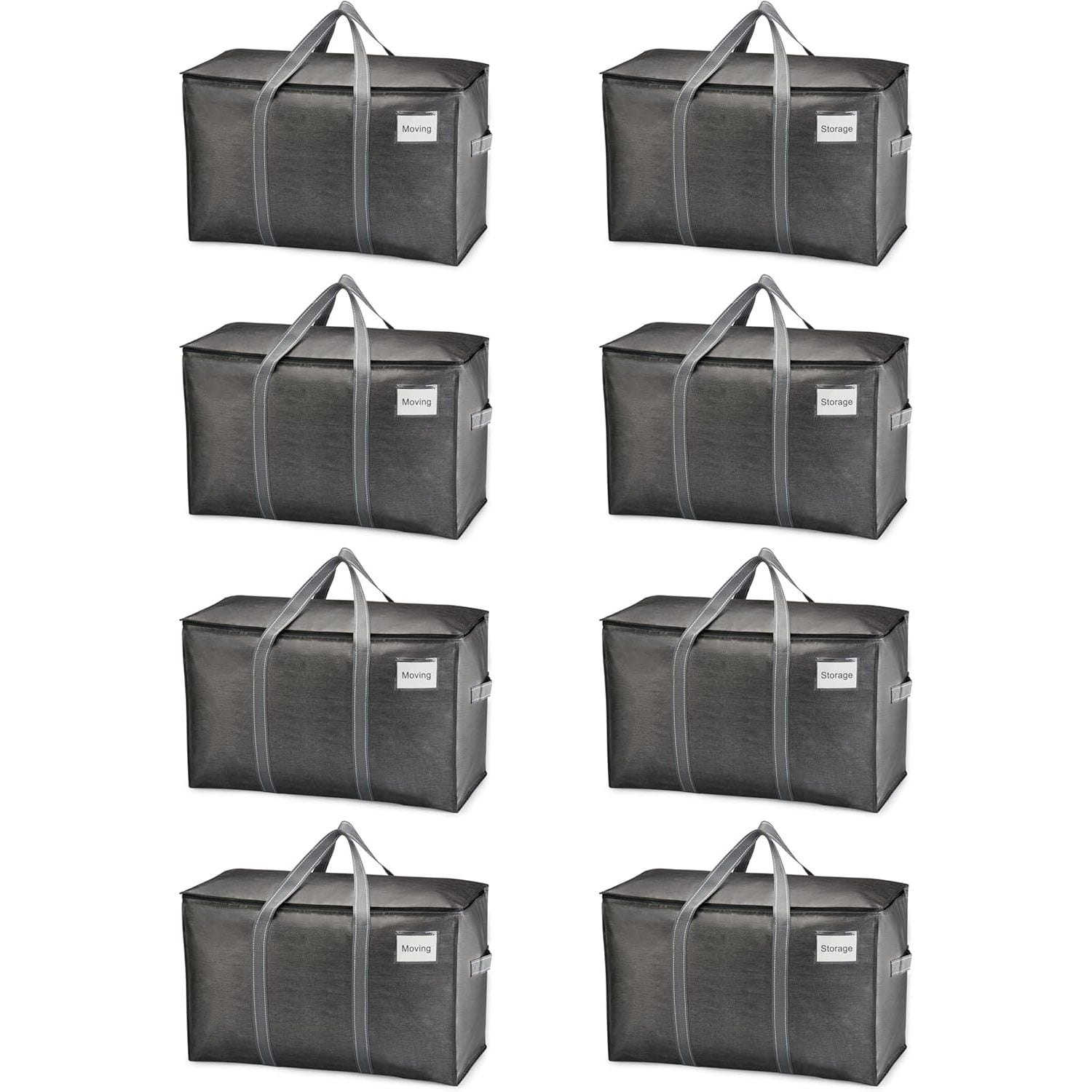 VENO 8 Pack Moving Bags, Moving Supplies, Moving Boxes, College Packing, Storage Boxes with Lids ...