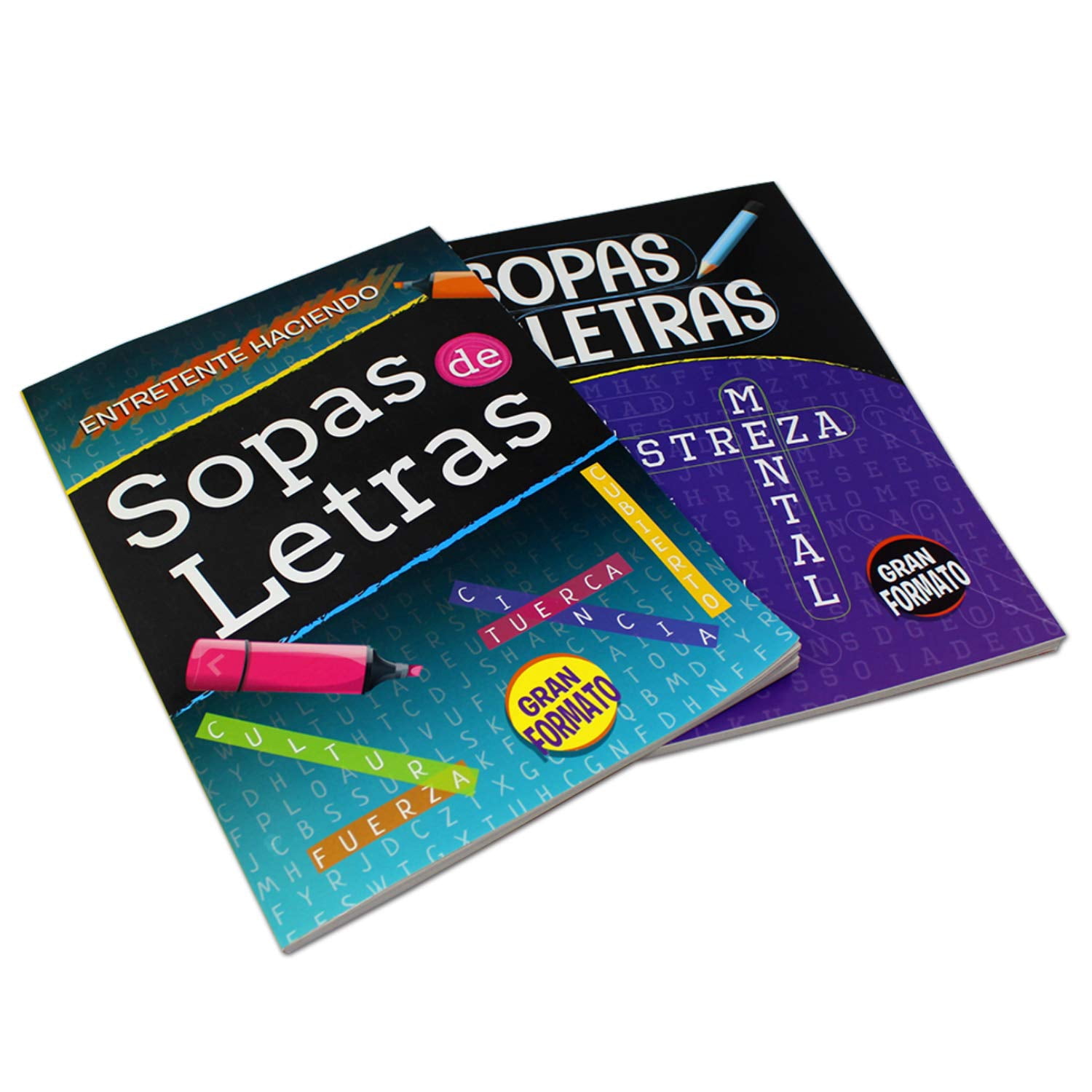 VENOAL 2 Pack - TSF6 Spanish Word Search Book Jumbo, Sopas de Letras en ...