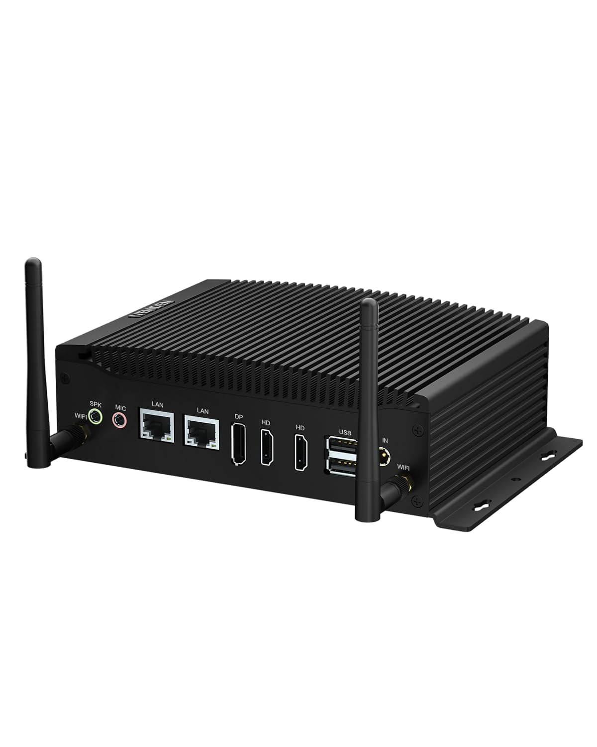 VENOEN Fanless Mini PC, Industrial PC, Core i5 8260U, W11 Pro, 3-Display, 2X HD, DP, GPIO, RS232 ...