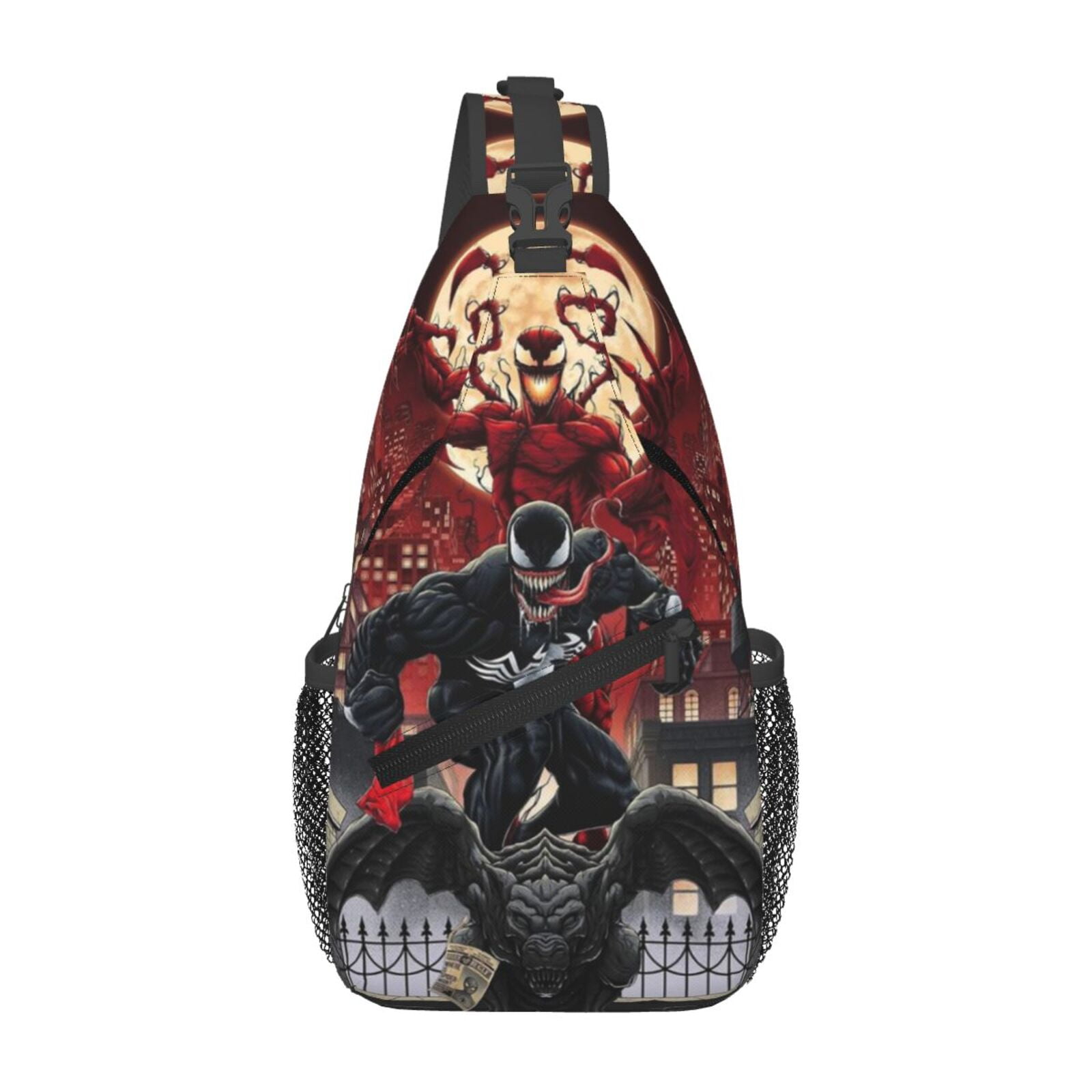 VENOM Adjustable Sling Bag Funny Sling Backpack Crossbody Chest Bag ...