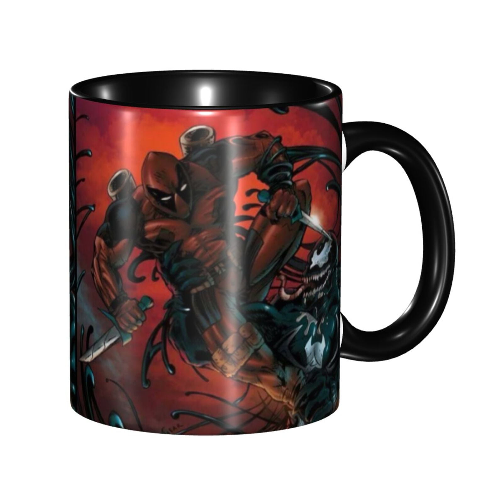 VENOM Mug Cartoon Coffee Ceramic Anime Cup with Handle for Home Office ...