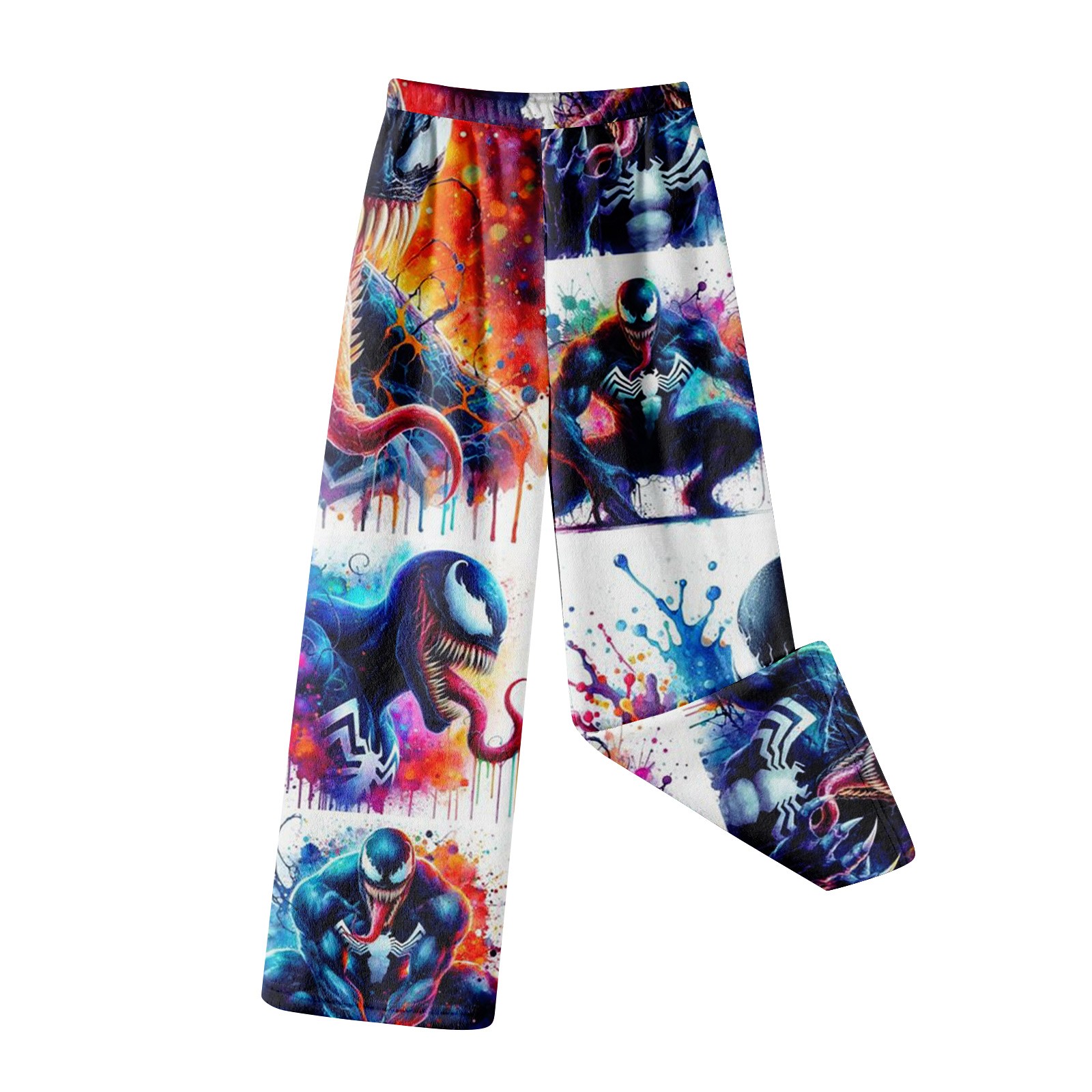 VENOM Pajama Pants for Women Girls Cute Cartoon Cat VENOM Pjs Flannel ...