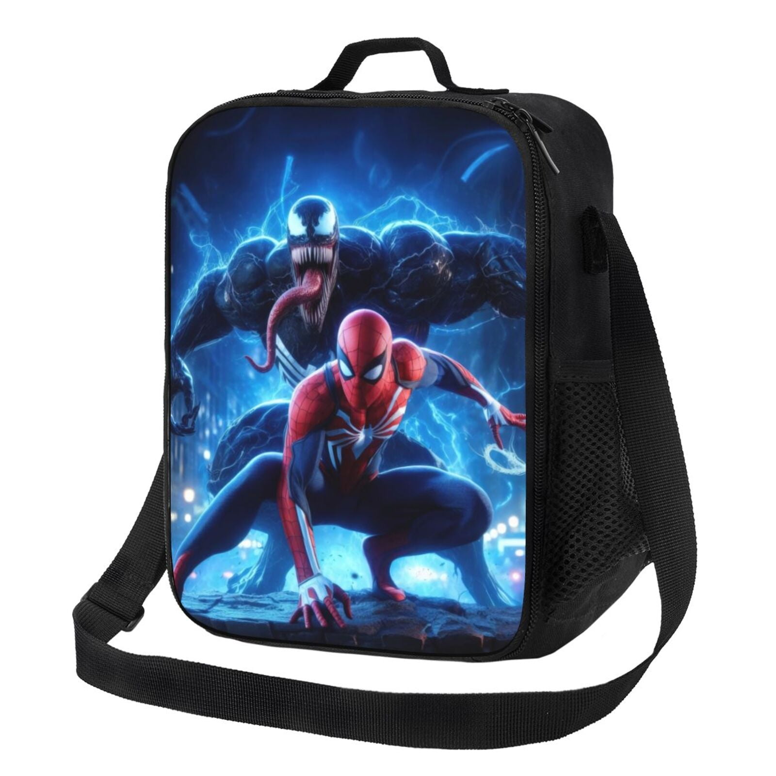 VENOM VS SPIDER-MAN Crossbody Lunch Bag Portable Leakproof Reusable ...