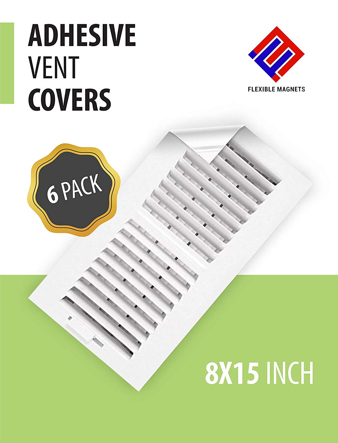 VENT COVER ADHESIVE Register Cover for Air Vents & Looks like a Vent ...