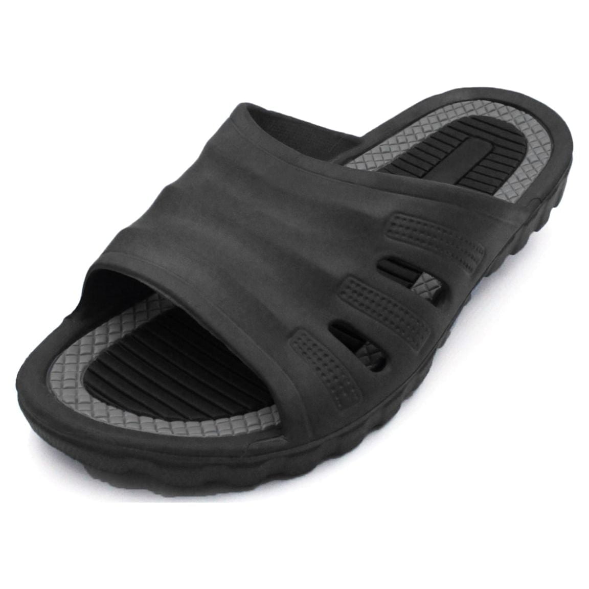 VENTANA Men's Ventilated Slide Cushion Sandals Sports Flip Flop ...