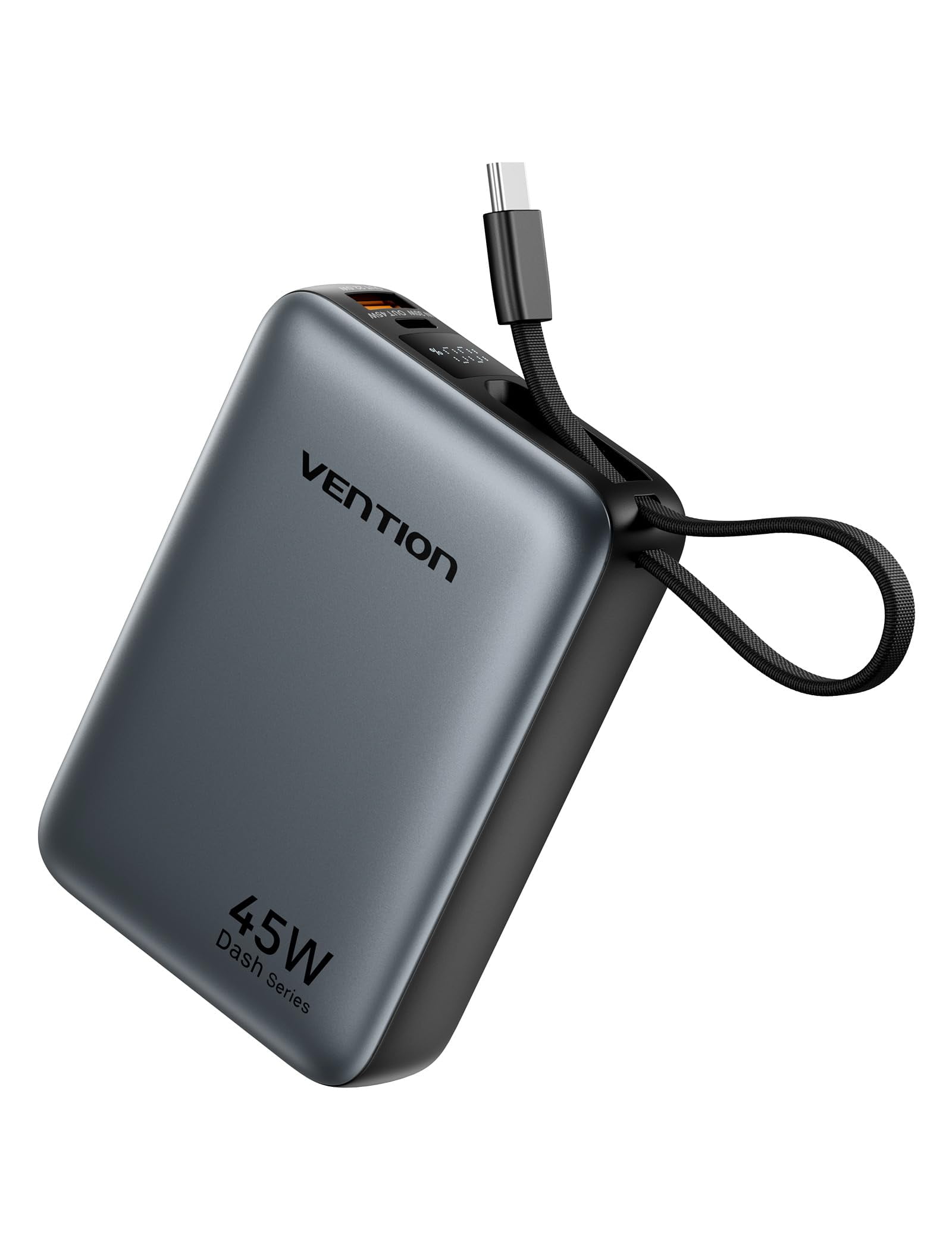 VENTION 45W Power Bank, CCC Certified 20000mAh with Built-in USB-C ...