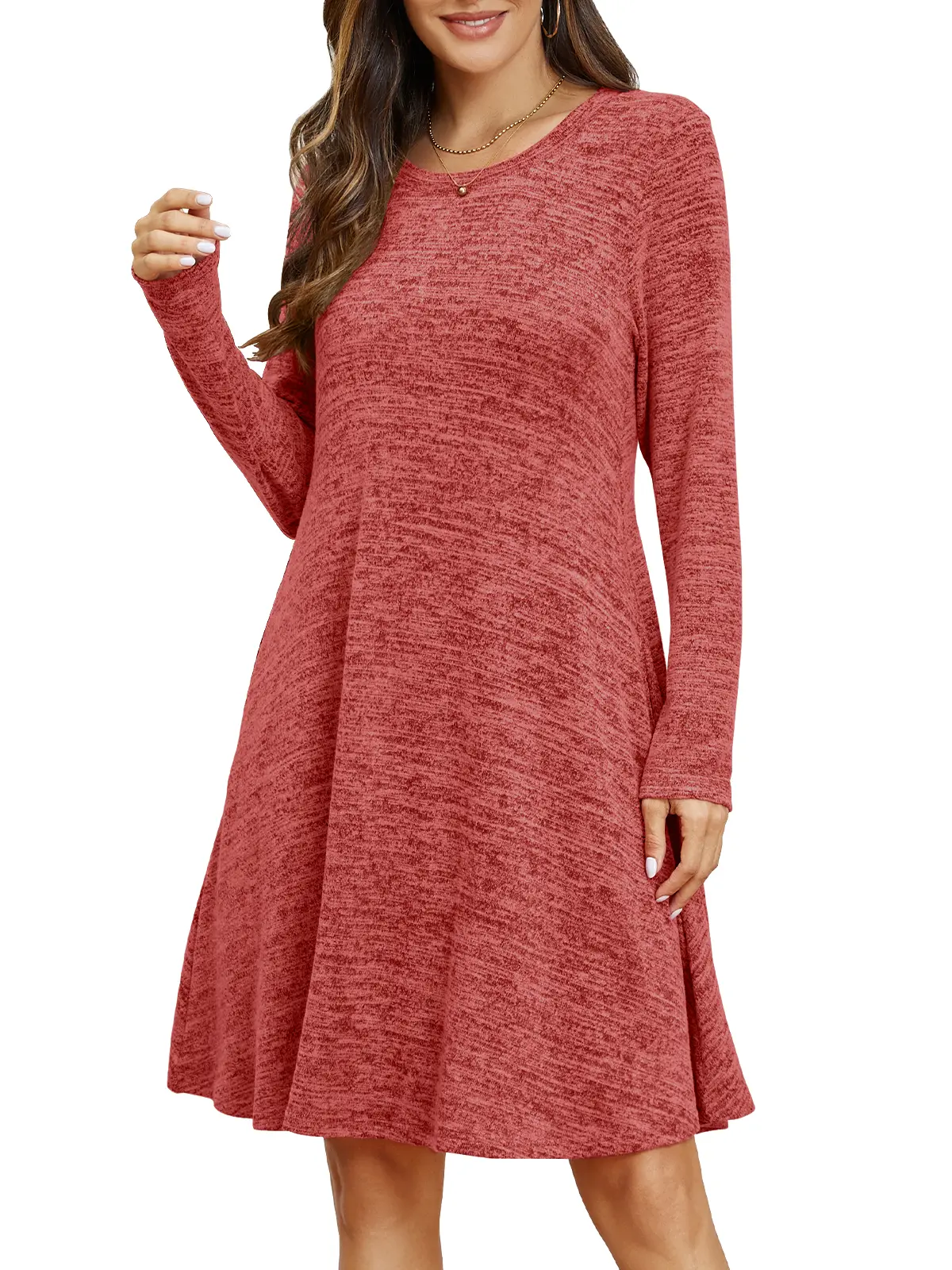 VEPKUL Plus Size Dresses 3XL for Curvy Women, Long Sleeve Fall Dresses ...