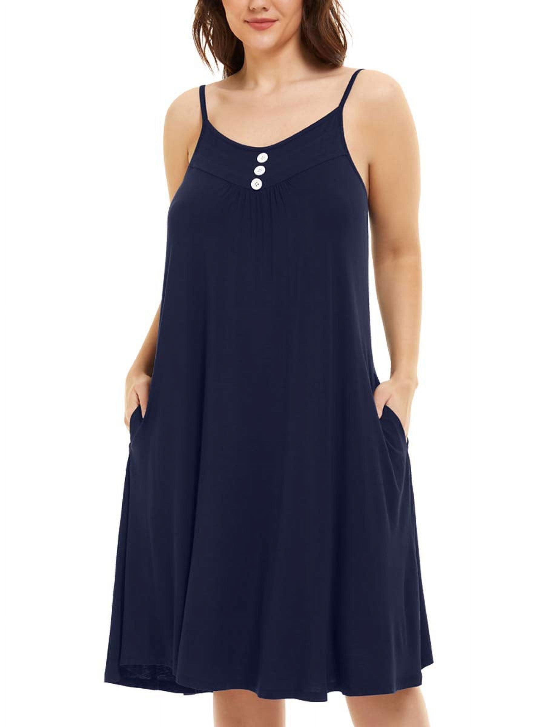 VEPKUL Women's Sleepwear Gowns Sleeveless Nightgowns Full Slip ...