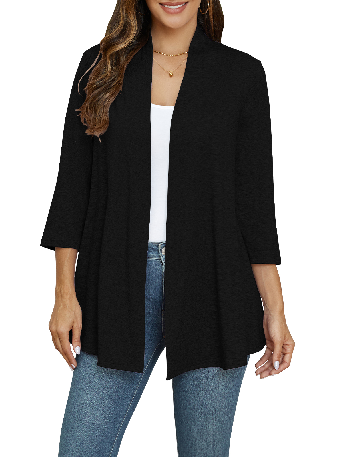 Levmjia Fall Winter Women's Casual Tops Jacket Long Sleeve Suit Collar ...