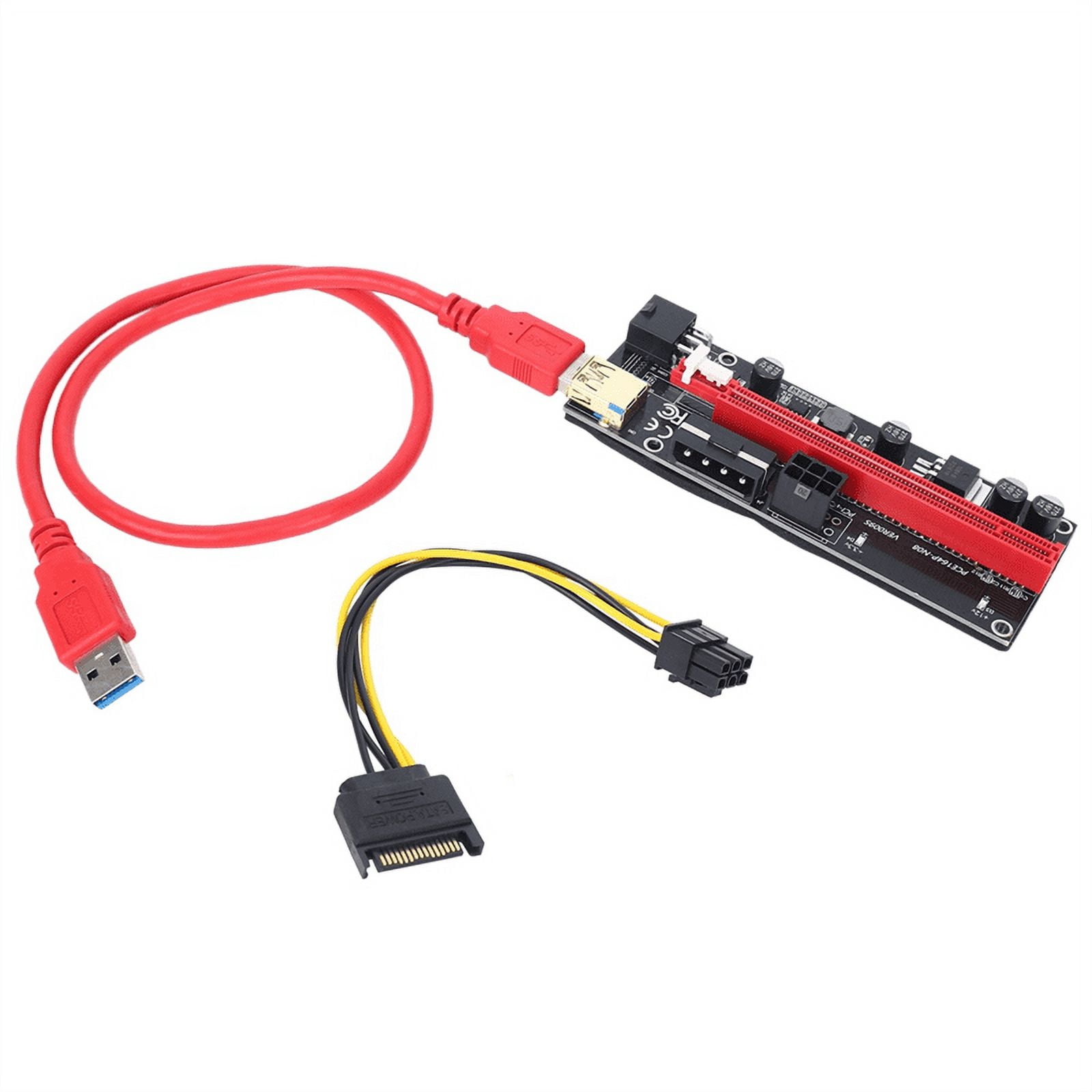 VER 009S PCIE Riser 1X to 16X Graphics Extension Card for GPU Mining ...