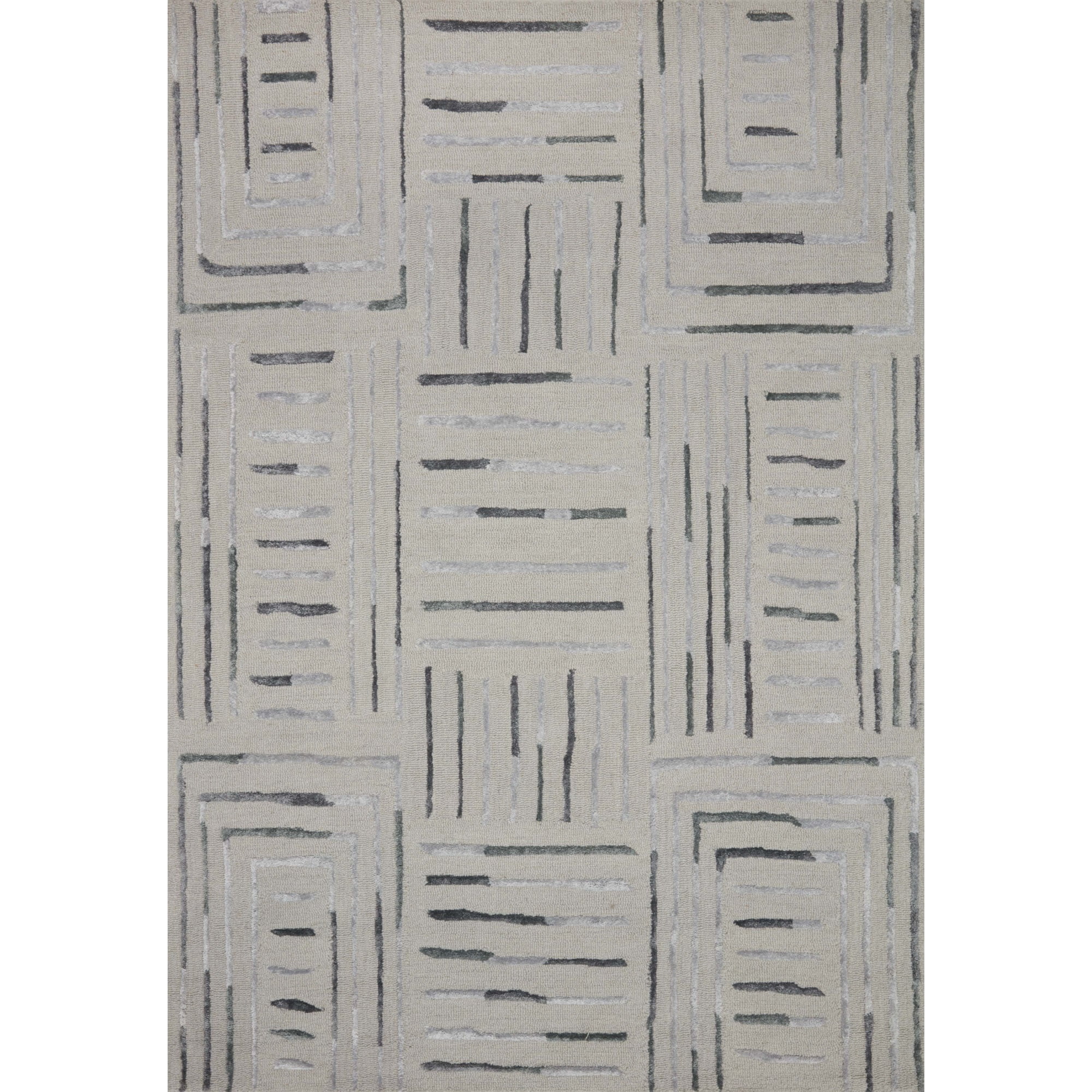 VER-02 Silver, Slate 18" x 18" Sample Size Rug - Walmart.com