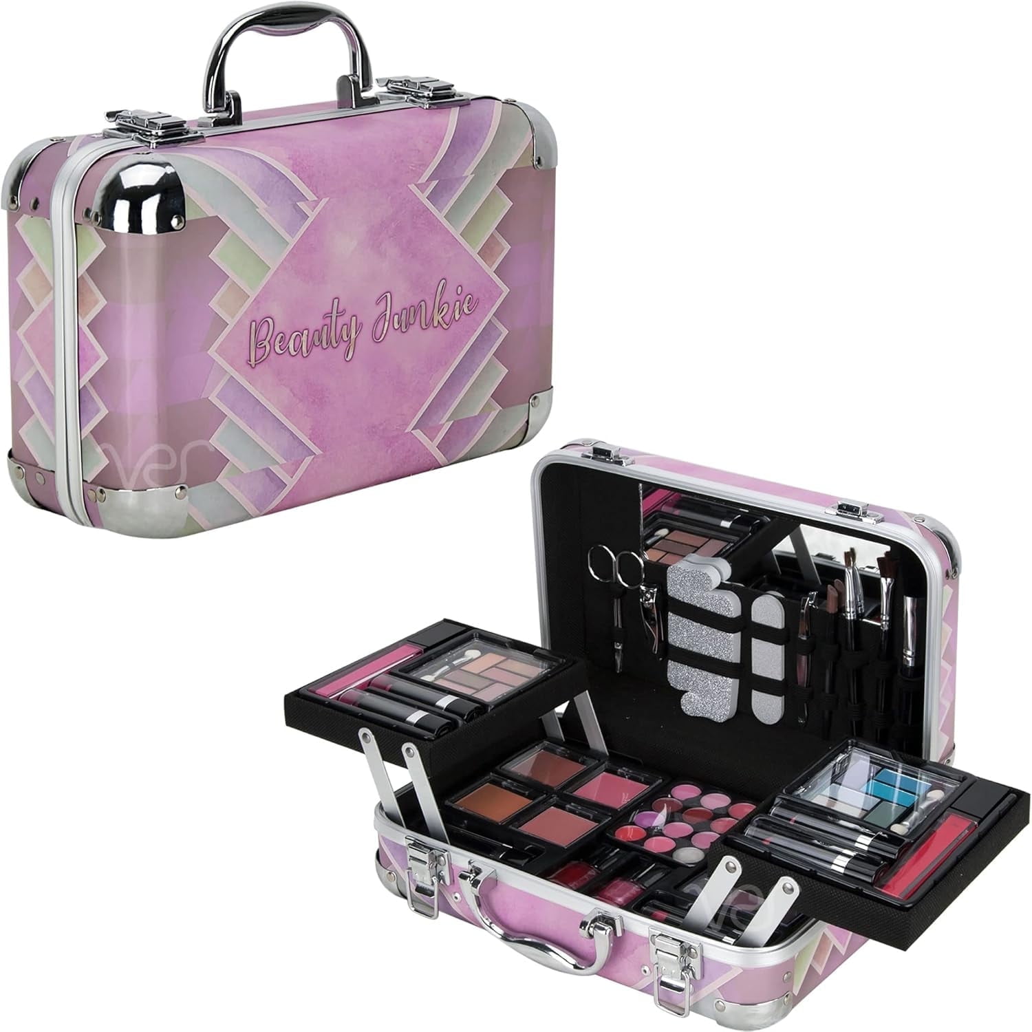 VER Beauty Makeup Kit with 24 Eyeshadows, Blush, Lipstick & Nail ...