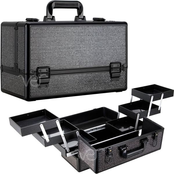 VER Beauty Professional Aluminum 6-Tiers Sliding Expandable Trays ...
