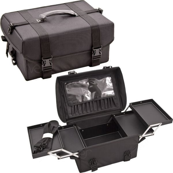 VER Beauty Professional Soft Sided 4-Tiers Accordion Trays Makeup ...