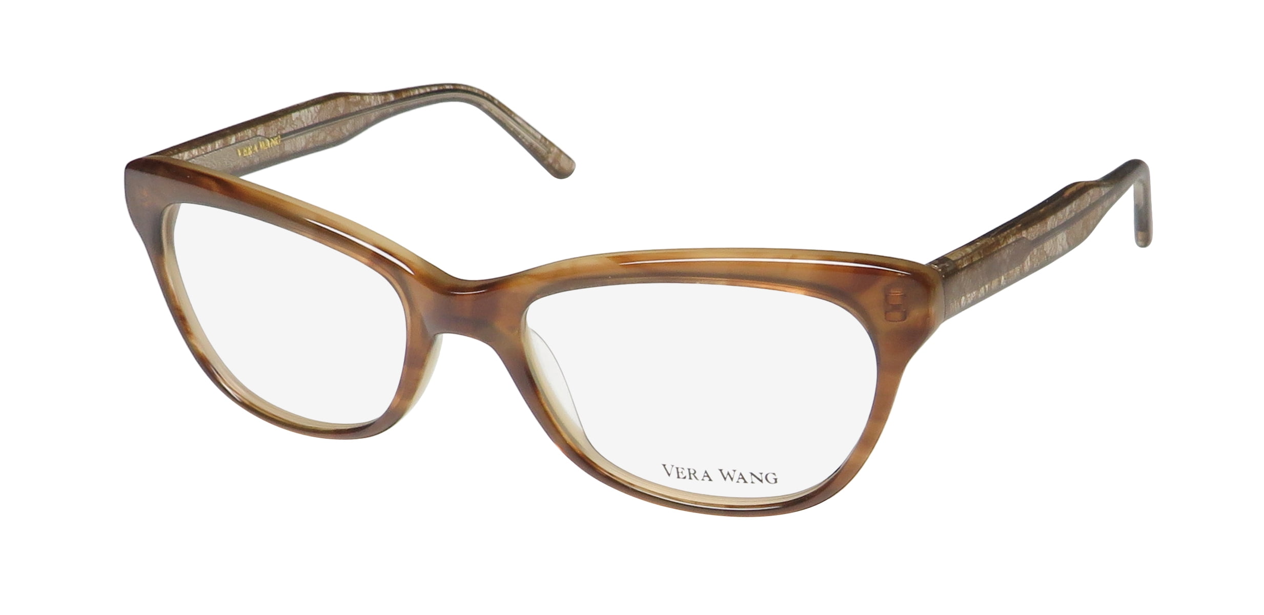 VERA WANG LUXE HERMINE OVERSIZED CATEYE GLAMOROUS PREMIUM EYEGLASS ...