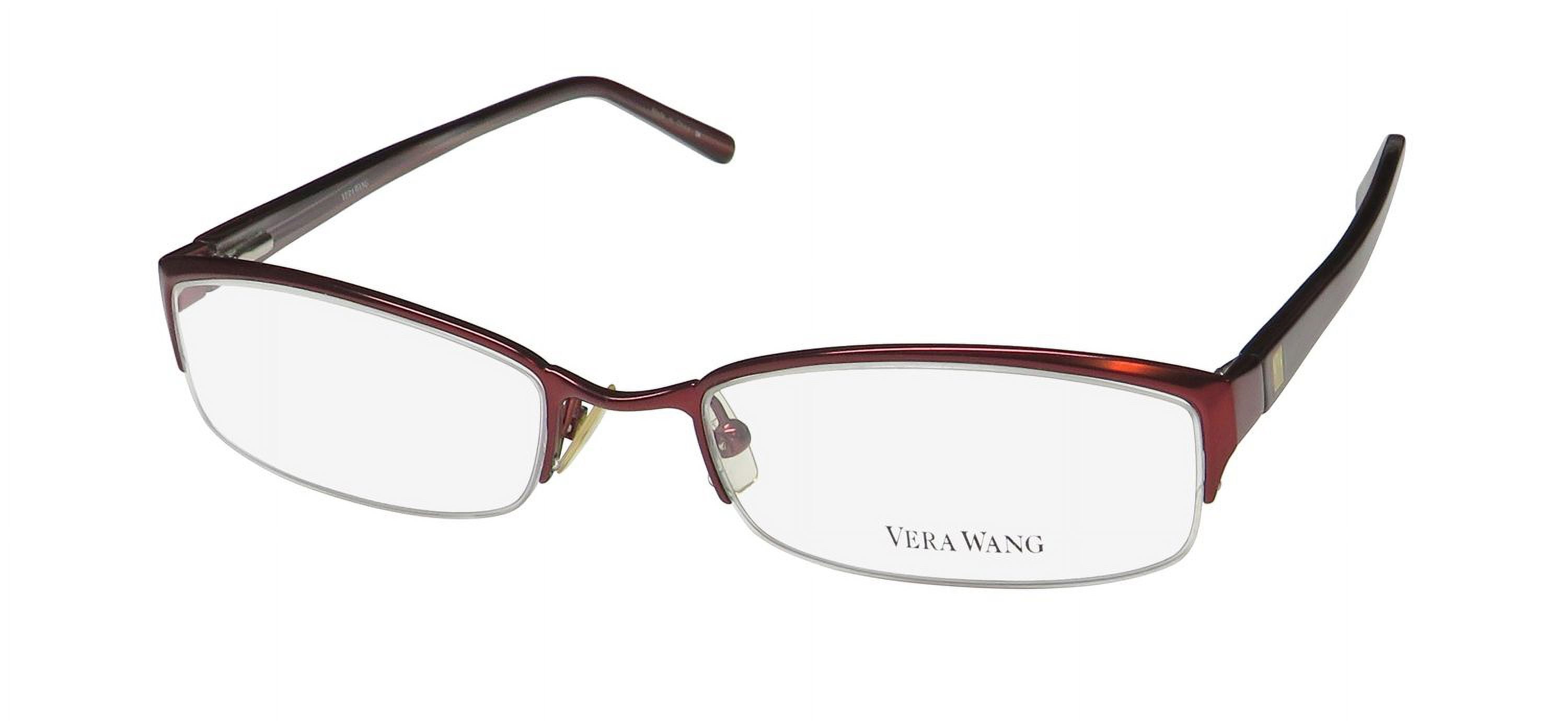 VERA WANG V143 EYEGLASS FRAME/GLASSES HALF-RIM SHAPE TRENDY STYLE ...