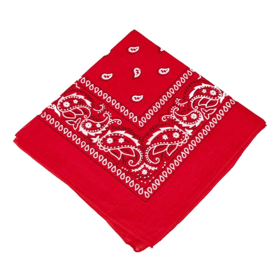 VERATOWN Paisley Cotton Scarf Head Neck Bandana Square Red - Walmart.com