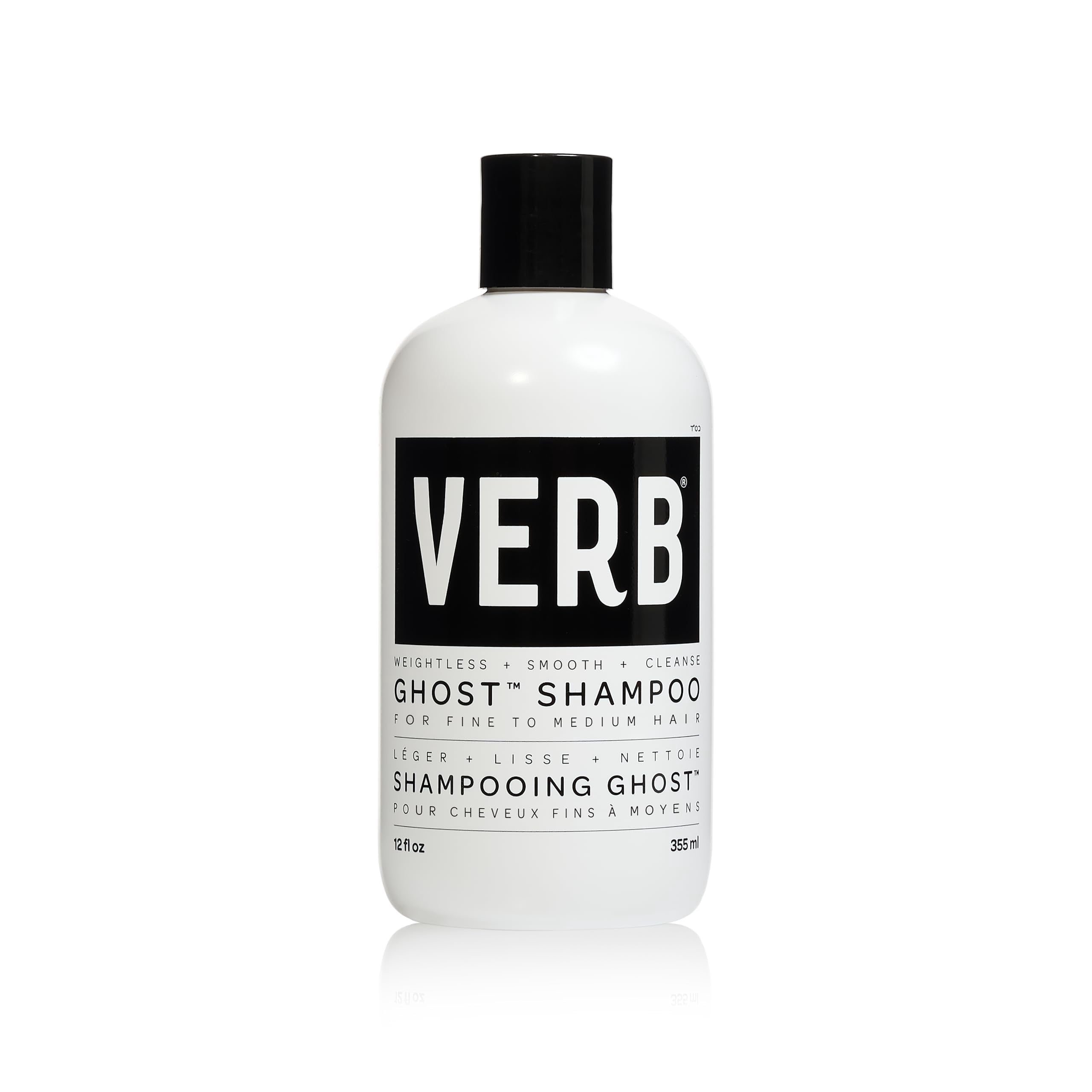 VERB Ghost Shampoo, 12 OKA4 fl oz - Infused with Moringa Oil - Cleanses ...