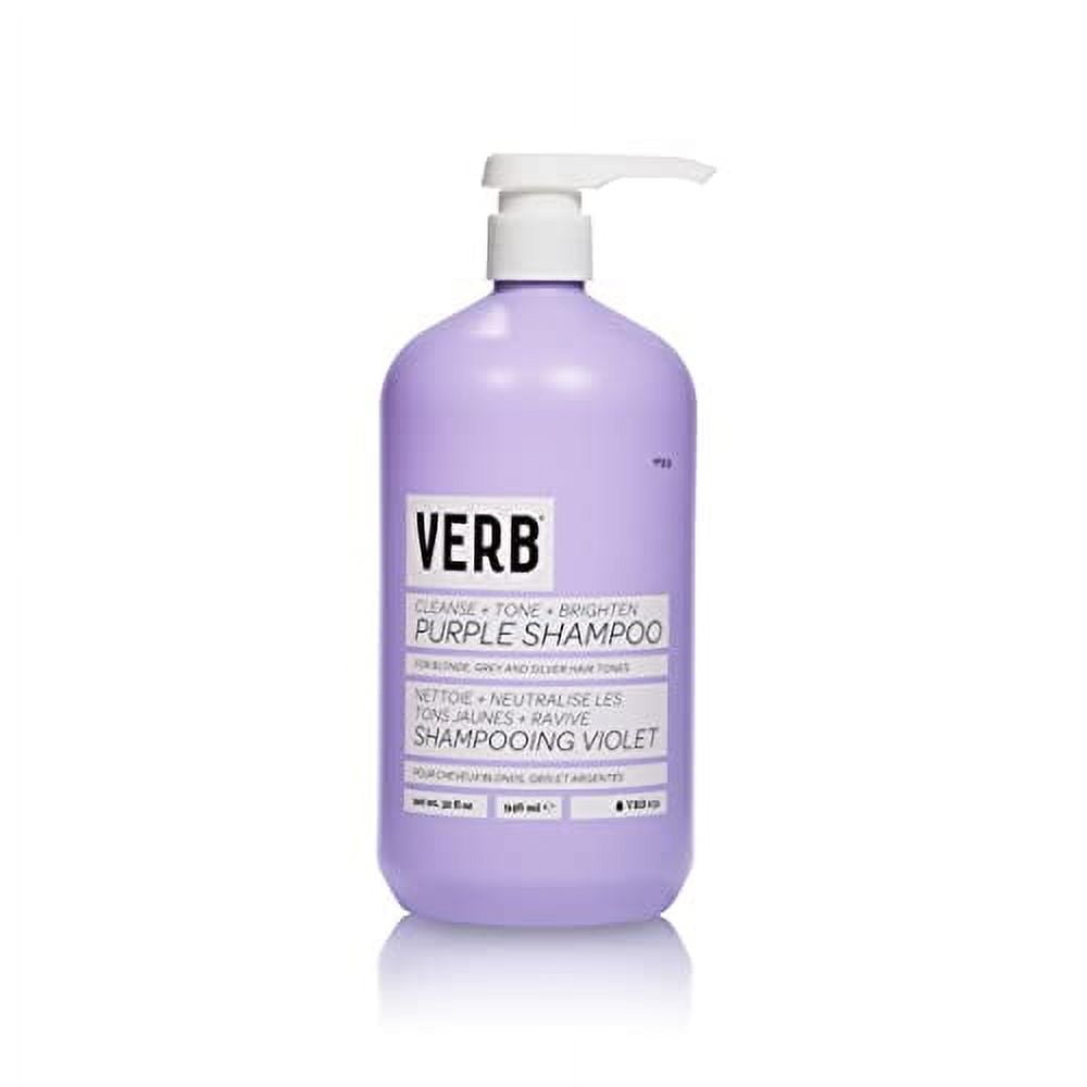 Verb Purple Shampoo 33oz - Vibrant Locks, Neutralizes Brassy Tones ...