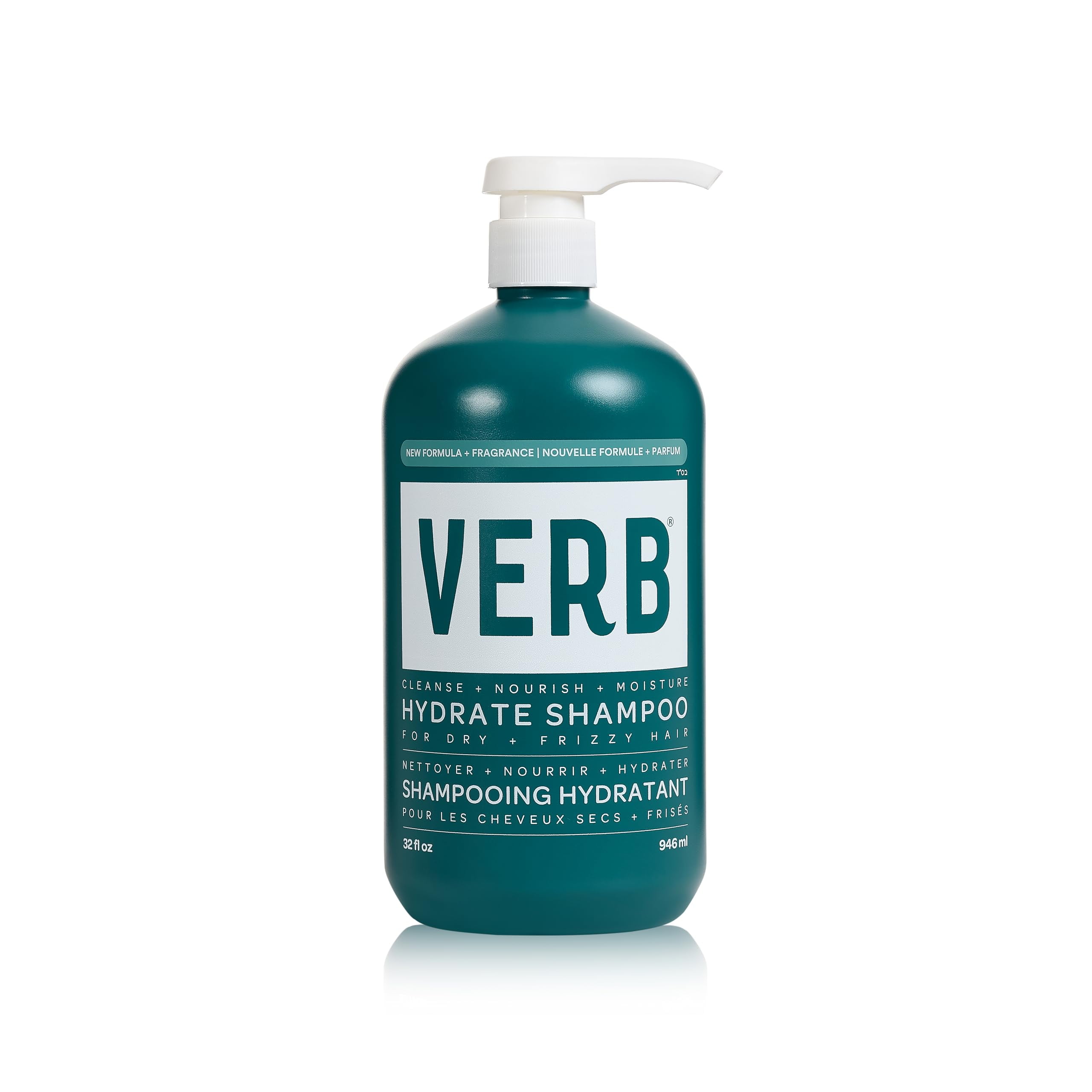 VERB Hydrate Shampoo Cleanses Dry and Frizzy Hair to Reduce Frizz 12 oz ...