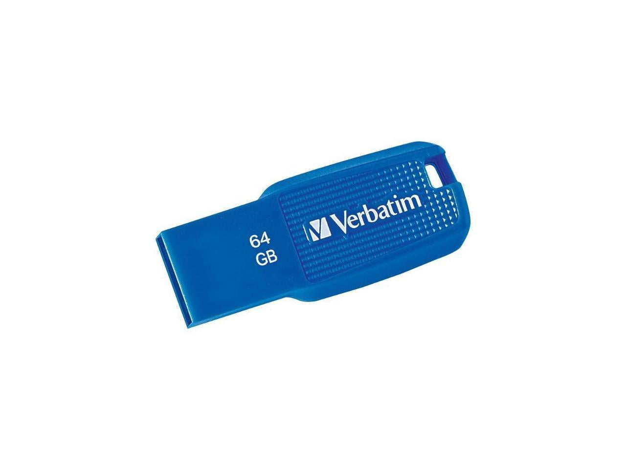 Verbatim Ergo USB 3.0 Flash Drive, 64 GB, Blue - Walmart Business Supplies