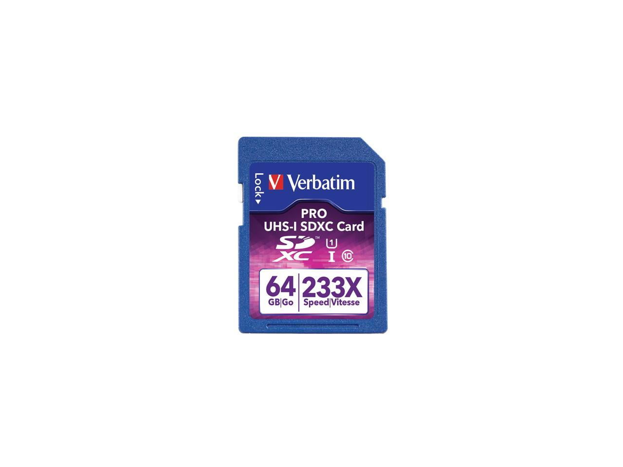 VERBATIM CORPORATION 97466 64GB SDXC MEMORY CARD CLASS 10 - Walmart.com