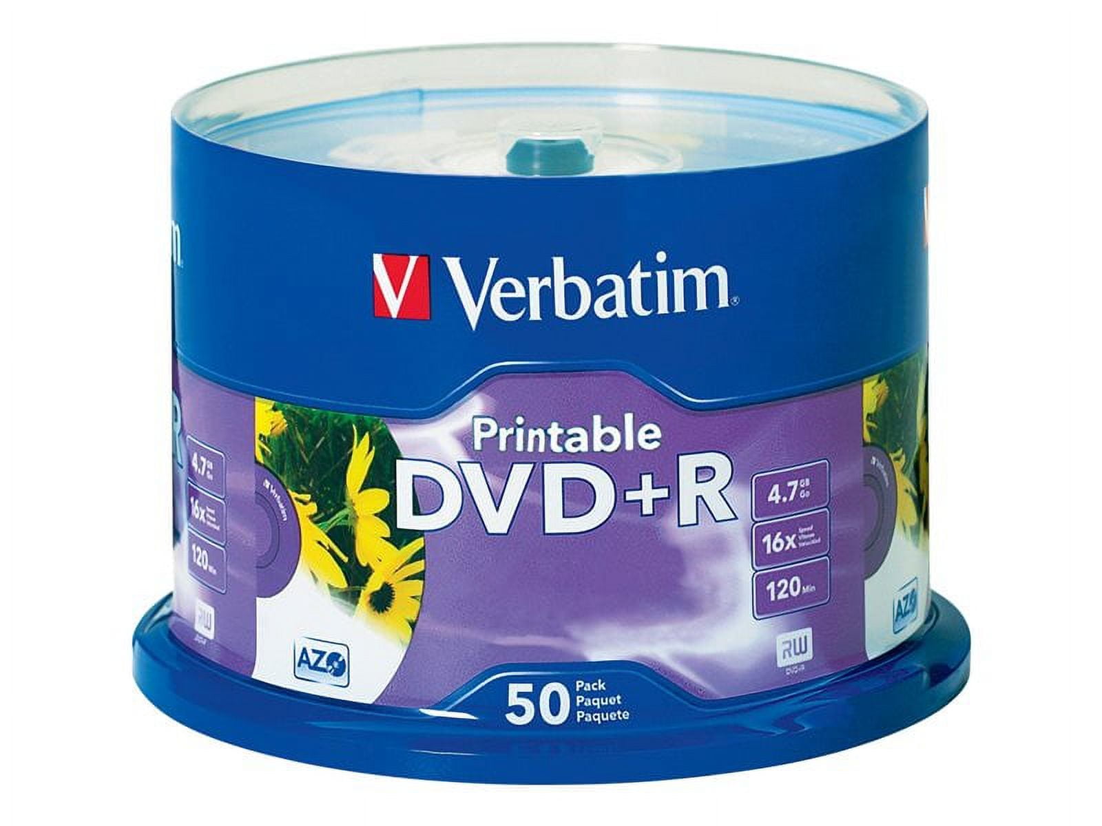 VERBATIM DVD+R WHT INKJT tonr cartrdge (50CT yield) - Walmart.com