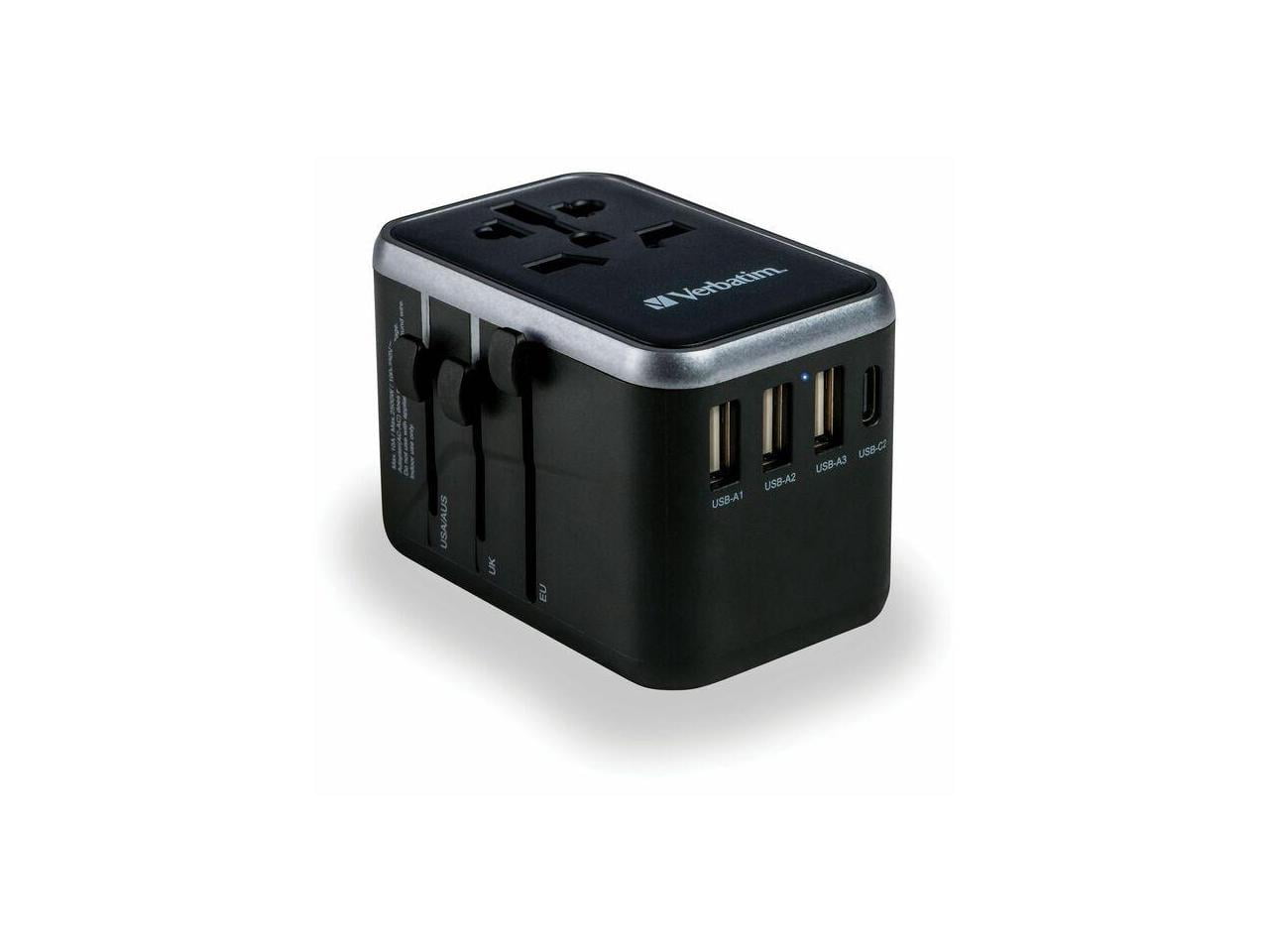 VERBATIM TRAVEL ADAPTER 61W UNIVERSAL ADAPTER USB-C USB-A - Walmart ...