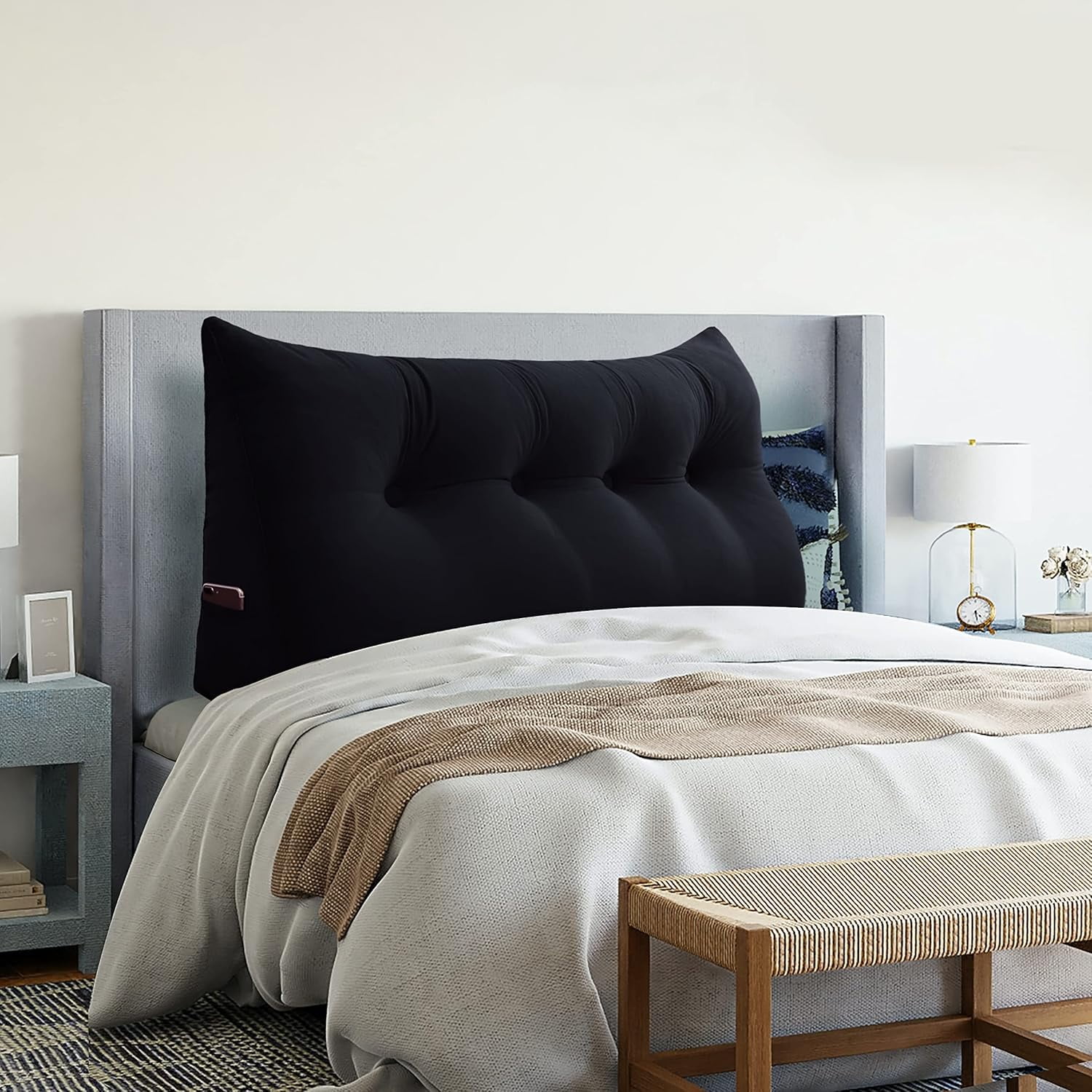 VERCART Large Headboard Pillow Wedge Bed Rest Reading Pillow Daybed ...