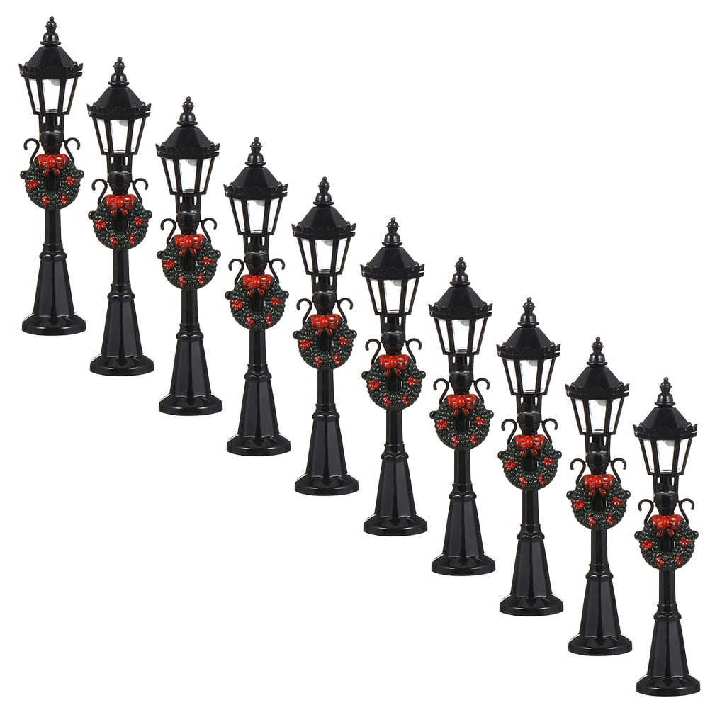VERDANVERSE 10Pcs Mini Village Building Light Black Plastic For ...