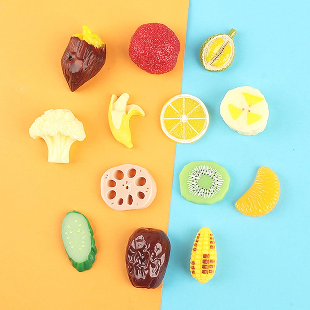 VERDANVERSE 16Pcs Fake Resin Fruit for Photo Props Realistic Vegetable ...