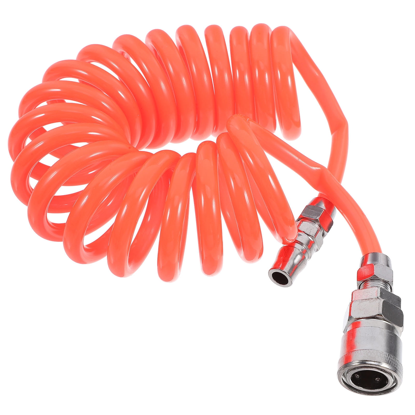 VERDANVERSE 1Set 3m Red Coiled Air Hose 8mm Inner 5mm Outer Diameter ...