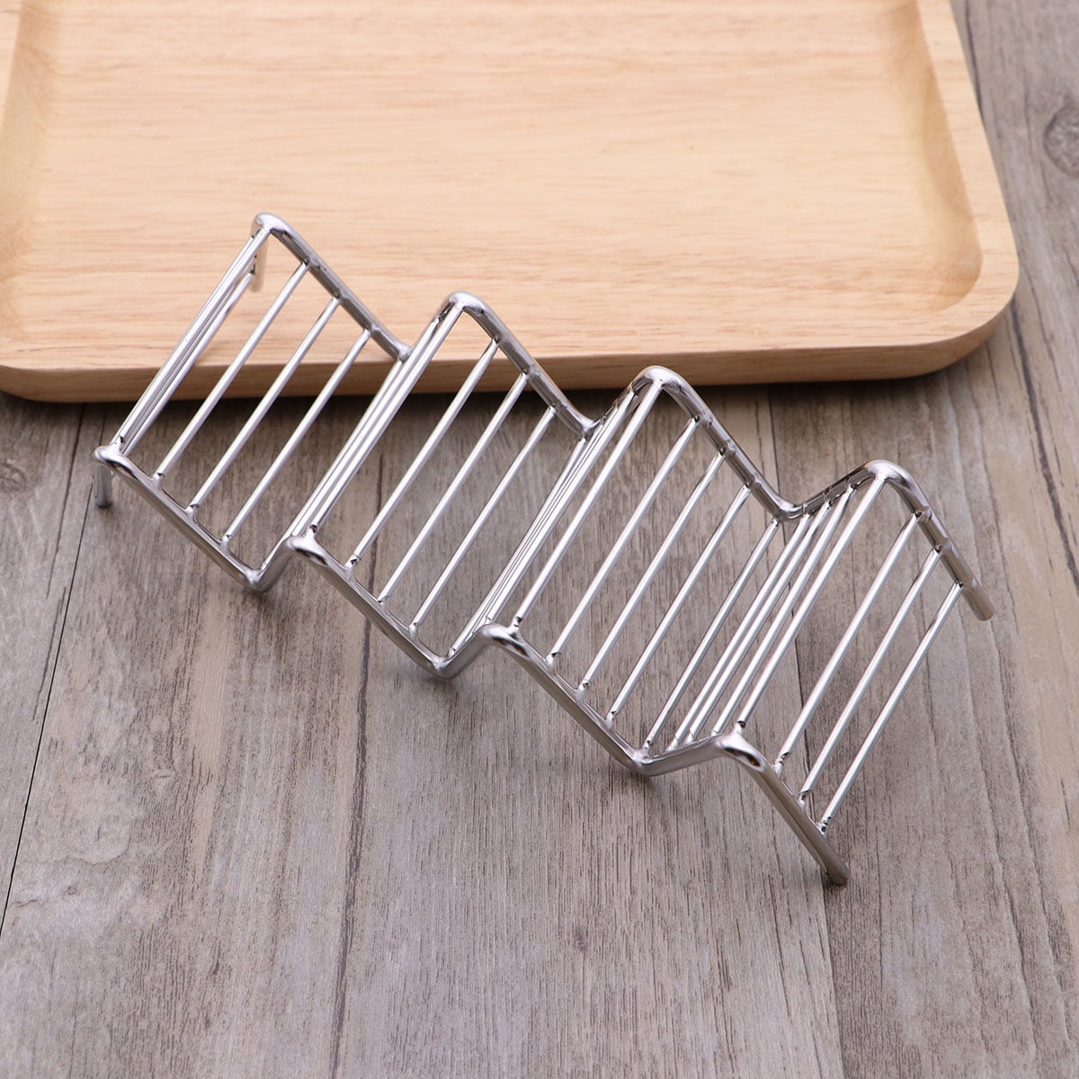VERDANVERSE 1Set Fun Taco Holder Stand Silver For Easy Filling And ...