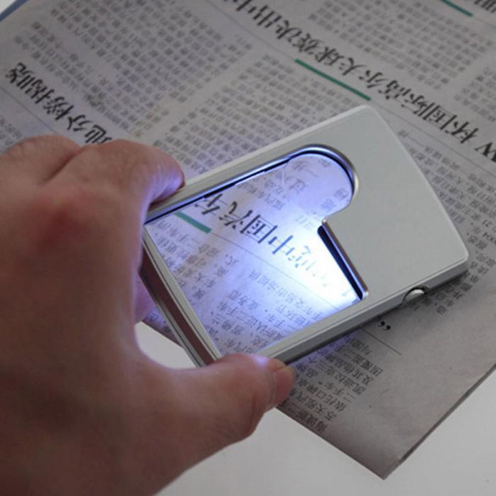 VERDANVERSE 3Pack Mini Plastic Handheld Magnifier with LED Lighting for ...
