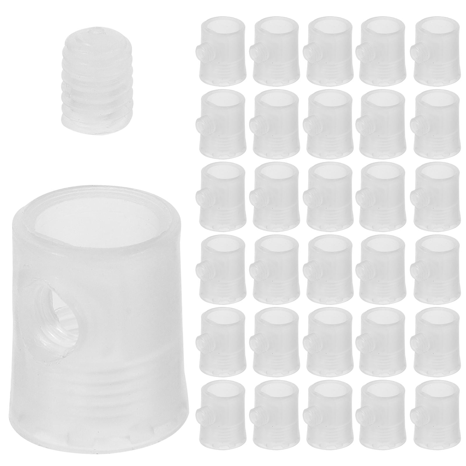 VERDANVERSE 50Pcs Clear Plastic Wire Clamps for Ceiling Cable Clips ...