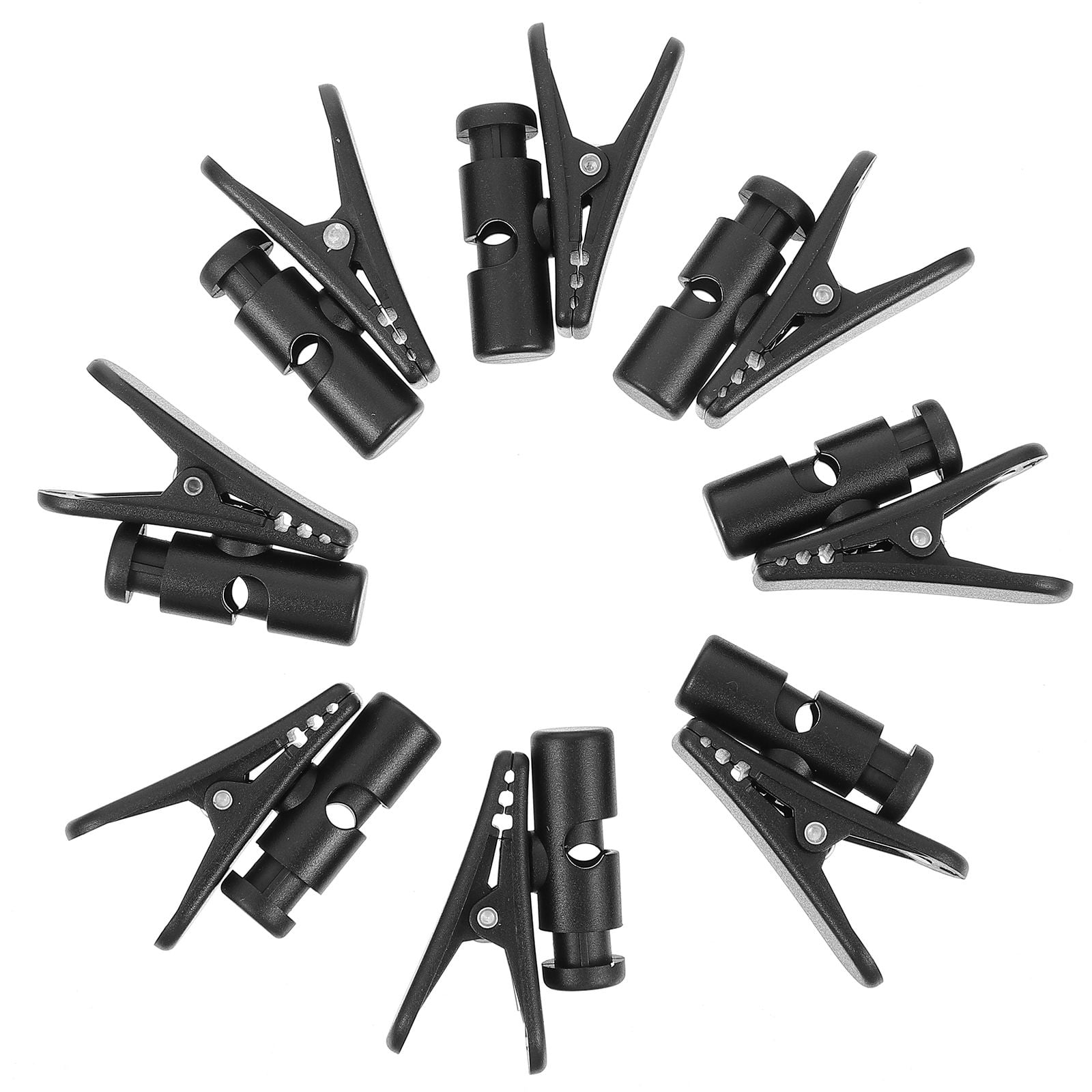 VERDANVERSE 8Pack Black Rectangular Headphone Clips for Cable Fixation and Headset Stabilization ...