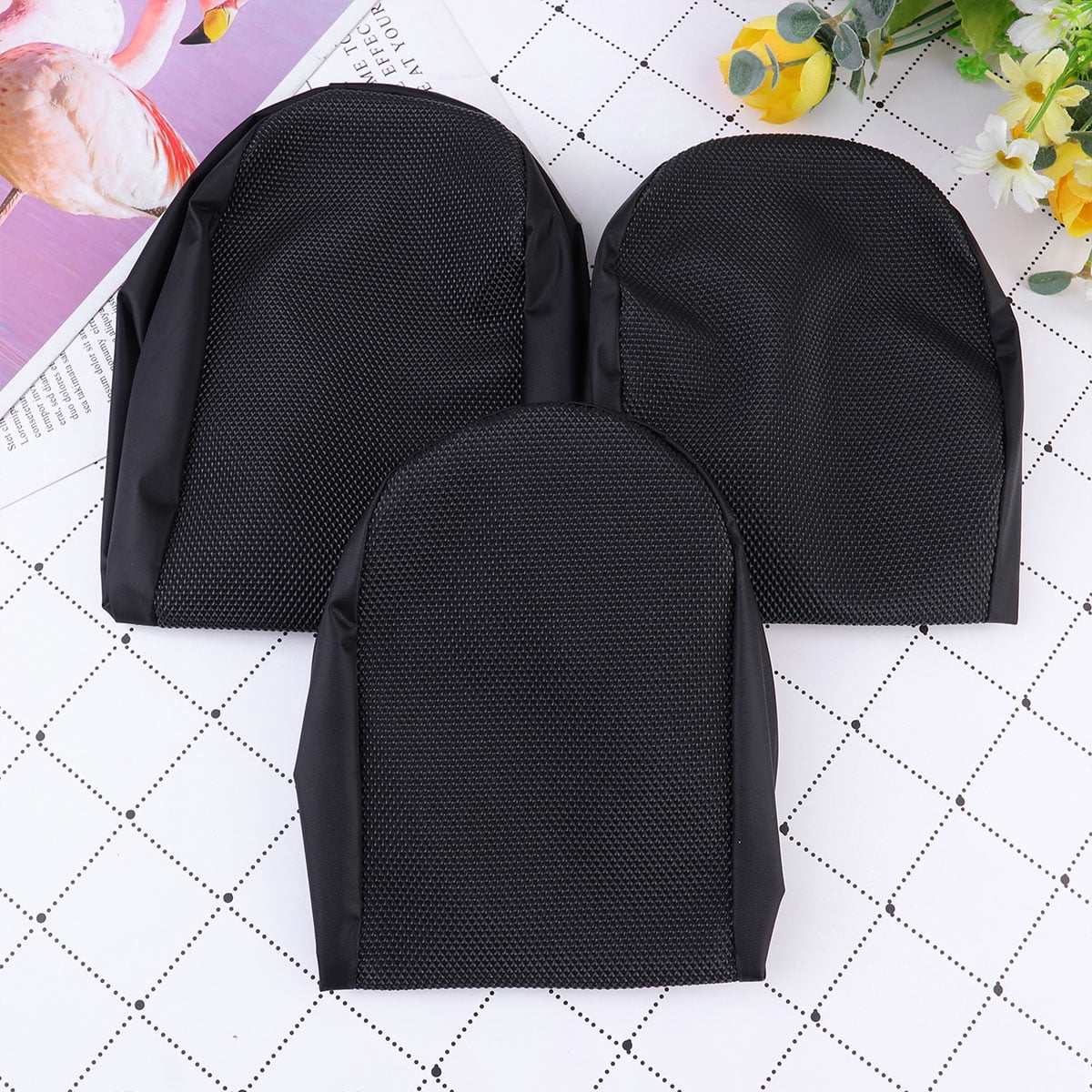 VERDANVERSE Bowling Shoe Covers Men 1 Pair L Size Black PVC for Non ...