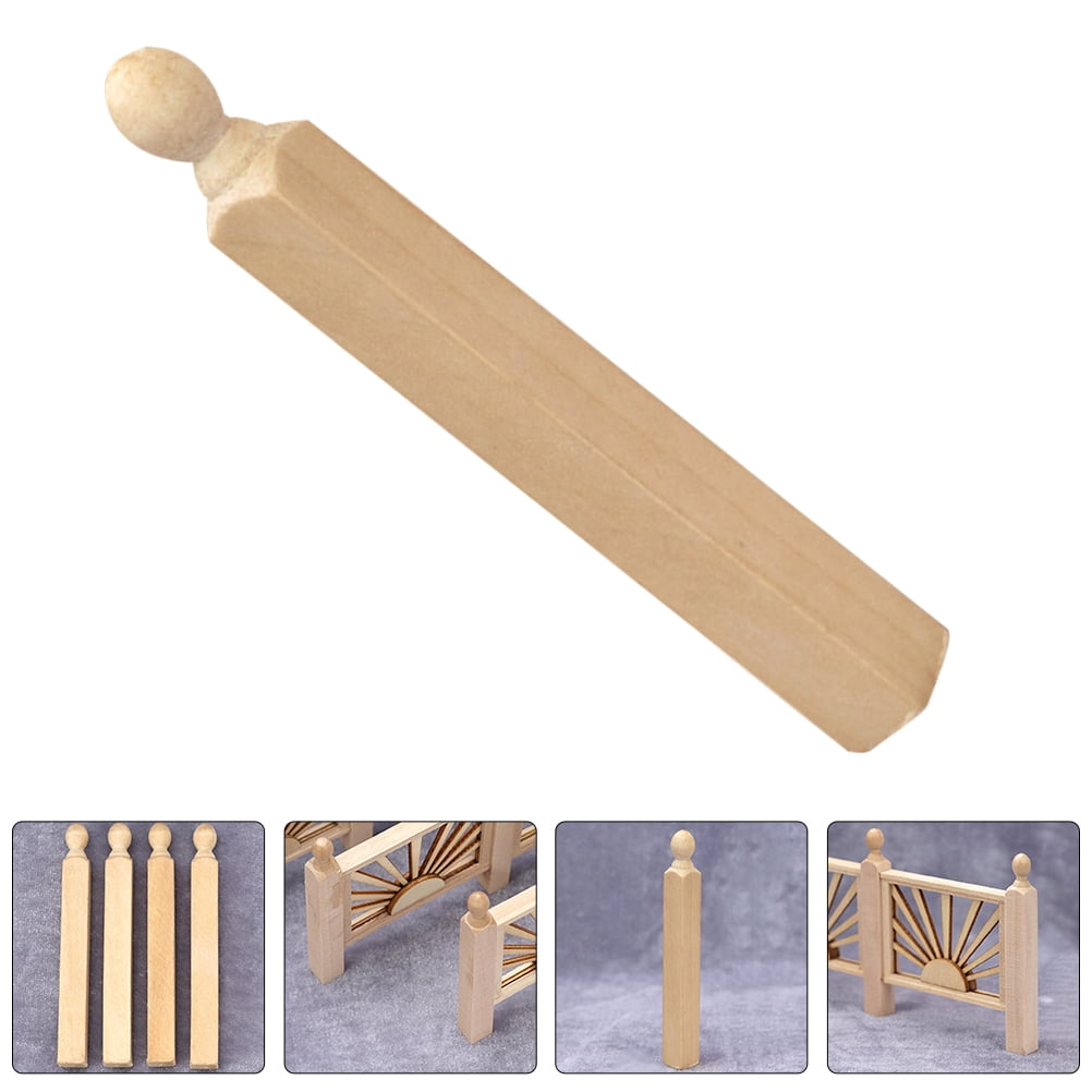 VERDANVERSE Mini Stuff Dolls 4Pcs Khaki Birch Pillar Shape for Diy ...