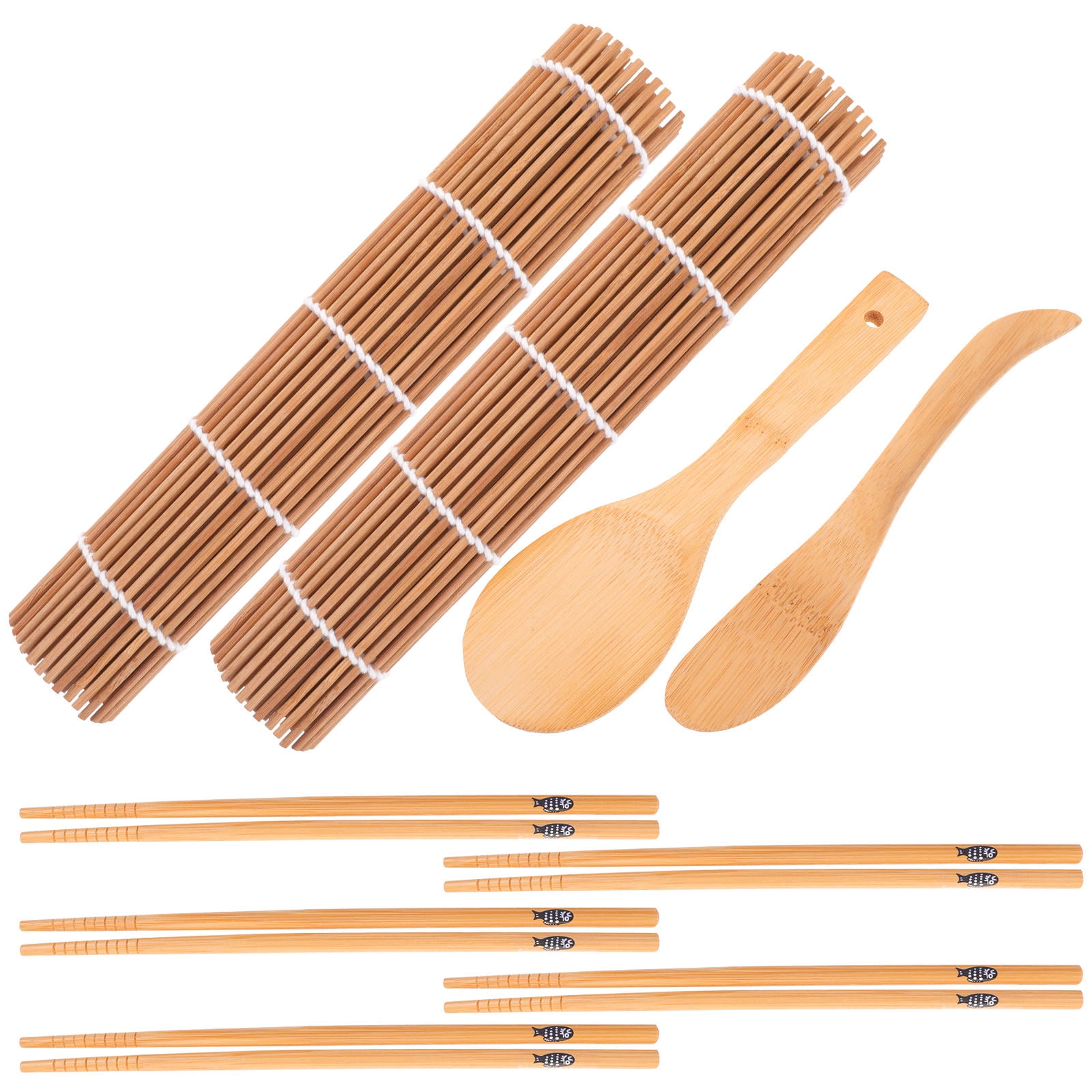 VERDANVERSE Sushi Making Tool Bamboo Sushi Kit Khaki 9-Piece Set ...