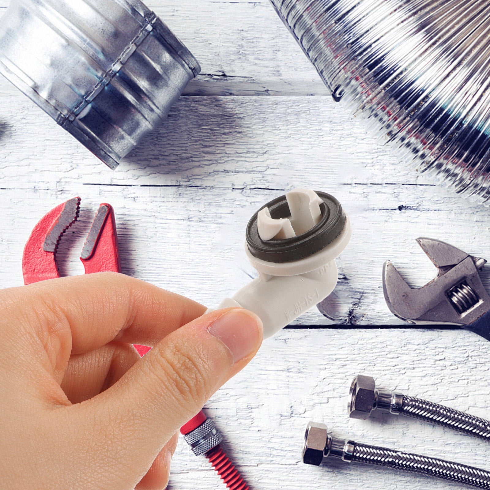 VERDANVERSE Unit Hose Window Adapter 5Pcs Beige Abs for Air Conditioner ...