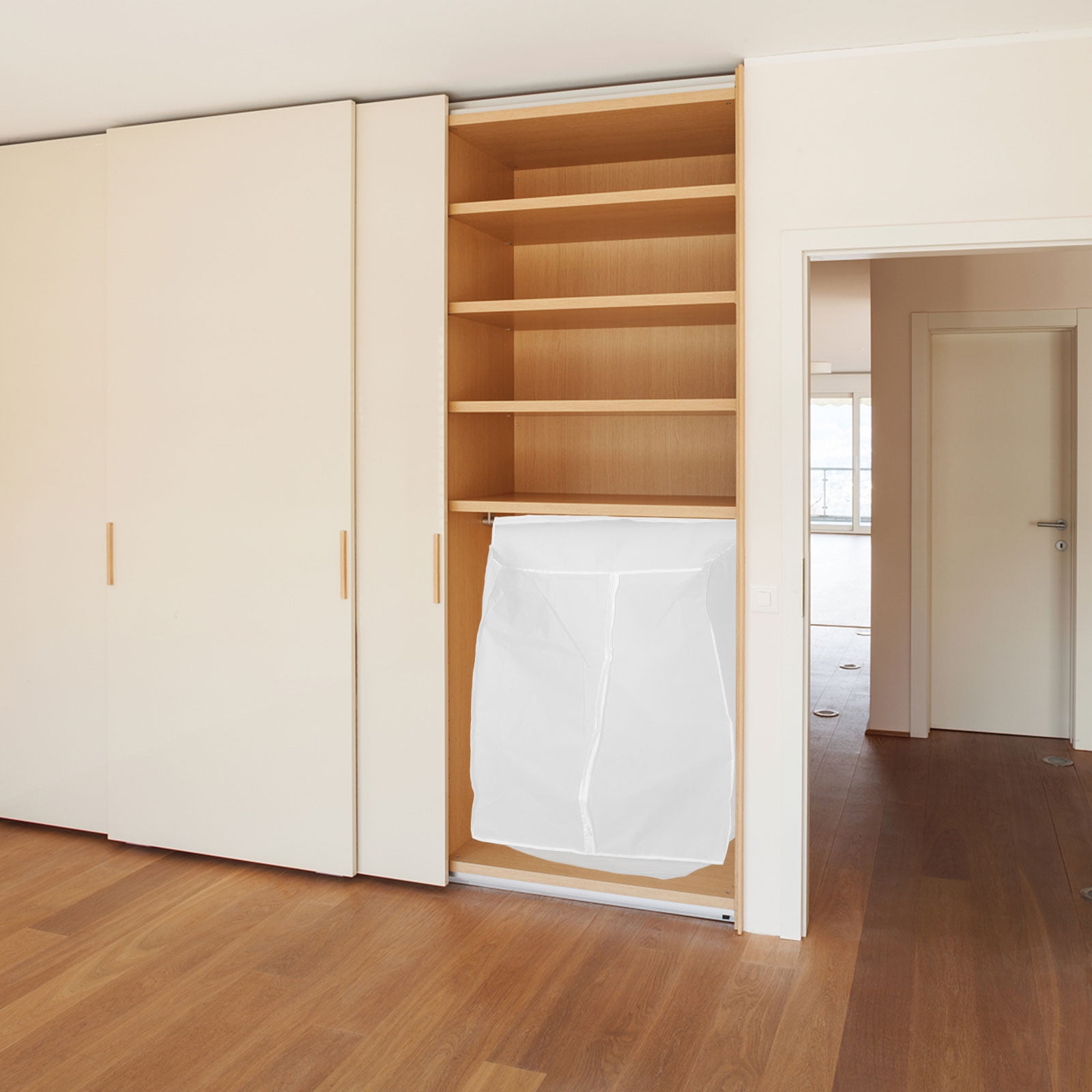 VERDANVERSE Wardrobe Closet Covers 90x80x50in White Peva - And Anti ...