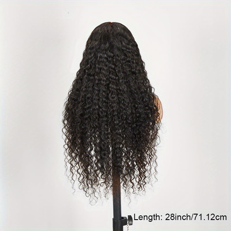 VERFS 38 40 Inch Deep Wave Frontal Wig Transparent 13x6 HD Lace Frontal ...