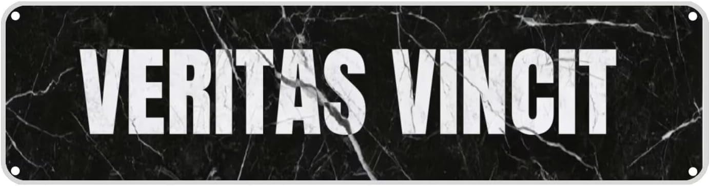VERITAS VINCIT (Truth Conquers) Tin Sign Christmas Decor Retro Wall ...