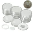 VERMON 20 Sets 46mm Coin Holder Capsule Protector Collection Clear Coin ...