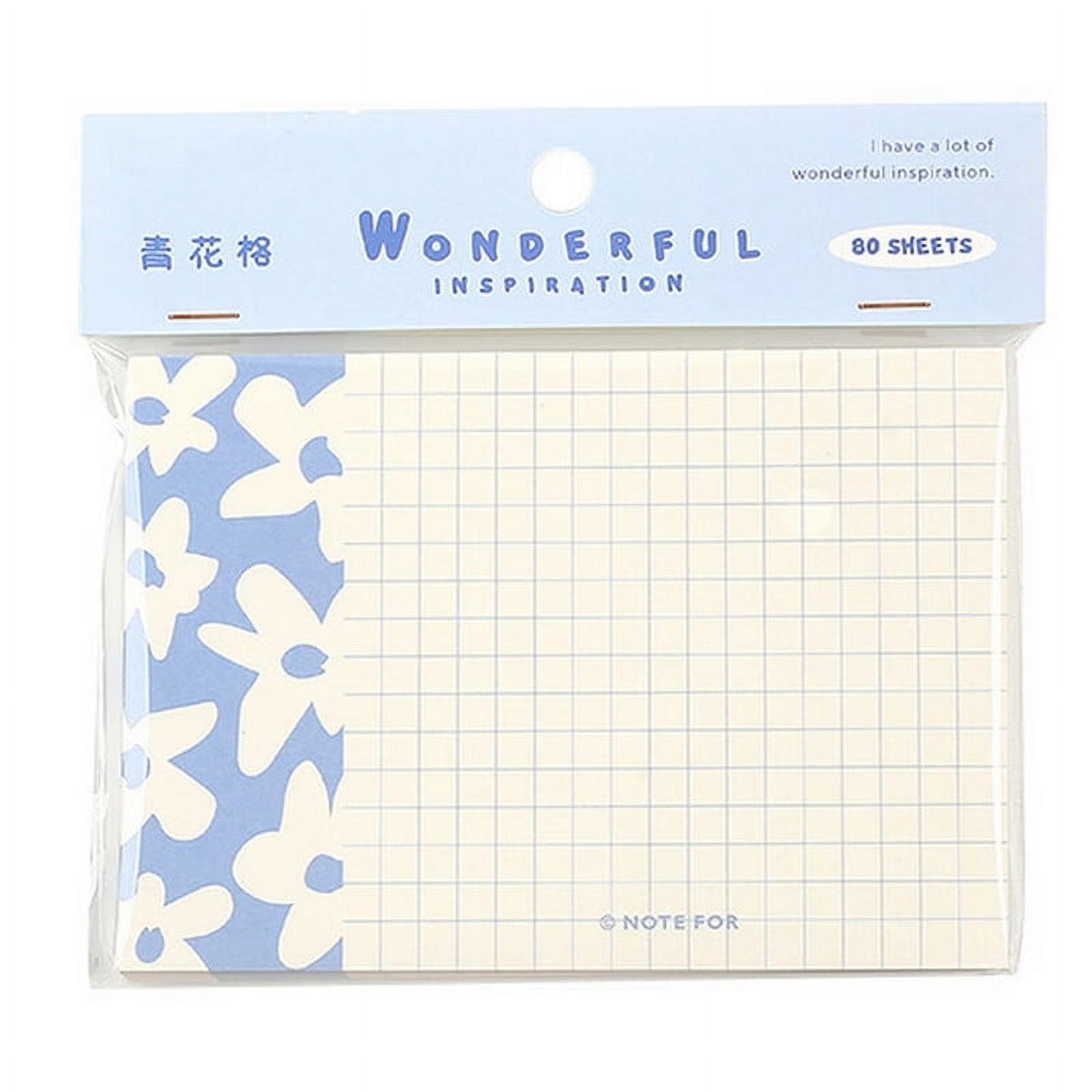 VERMON Note Book,80 Sheets Note Book Tearable Easy to Carry Plaid ...