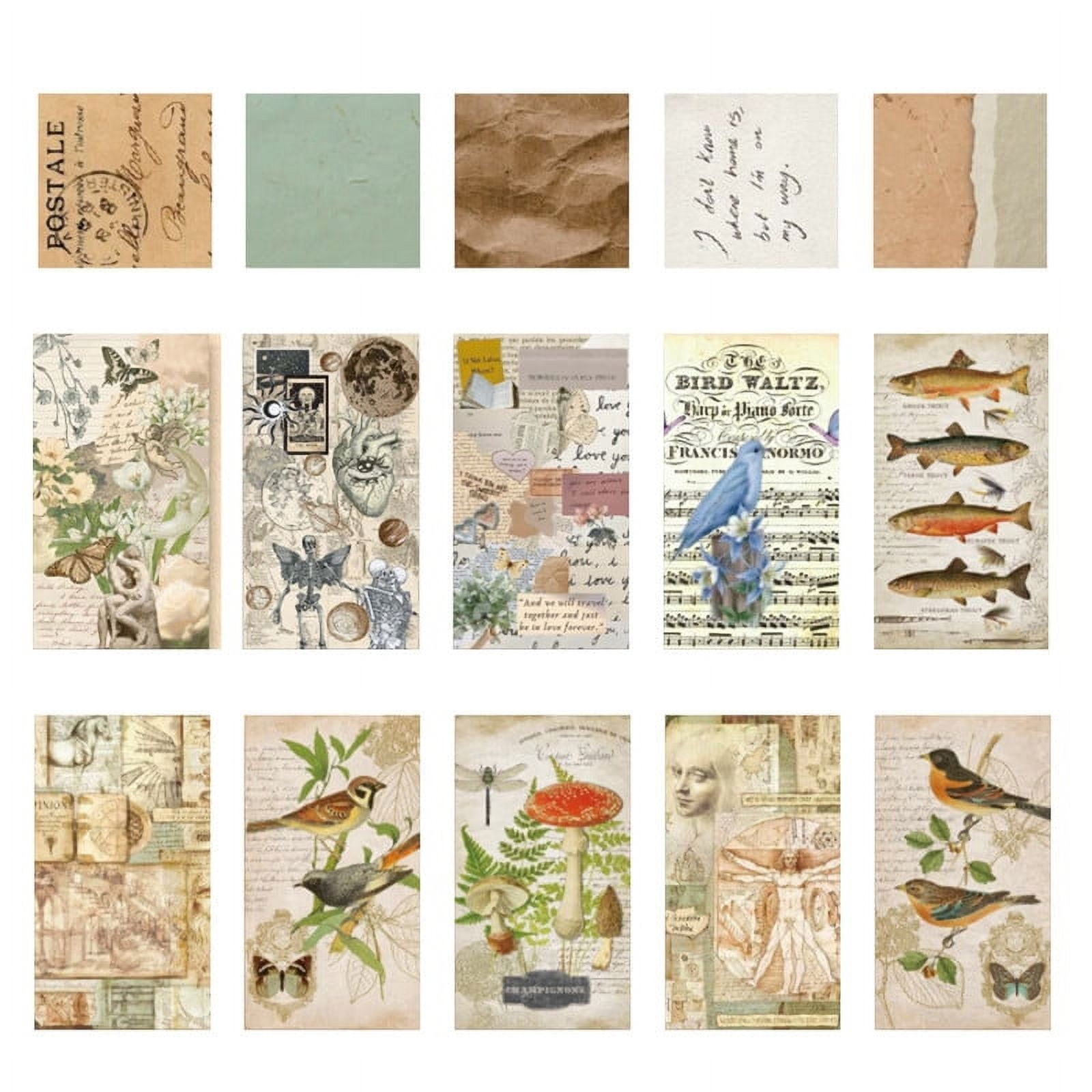 VERMON Scrapbooking Paper,50Pcs/Bag Hand Account Paper Variety Styles ...
